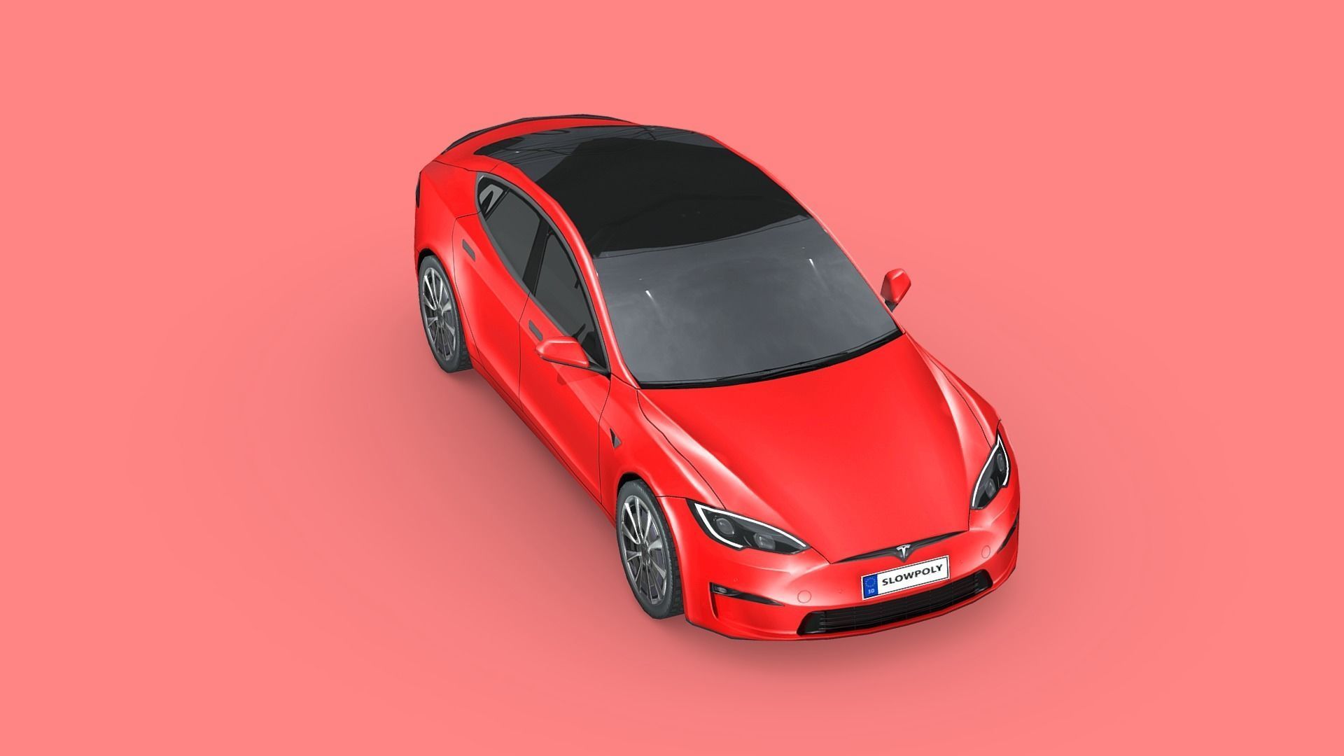 Tesla model S Plaid 2023 free VR / AR / low-poly 3D model | CGTrader