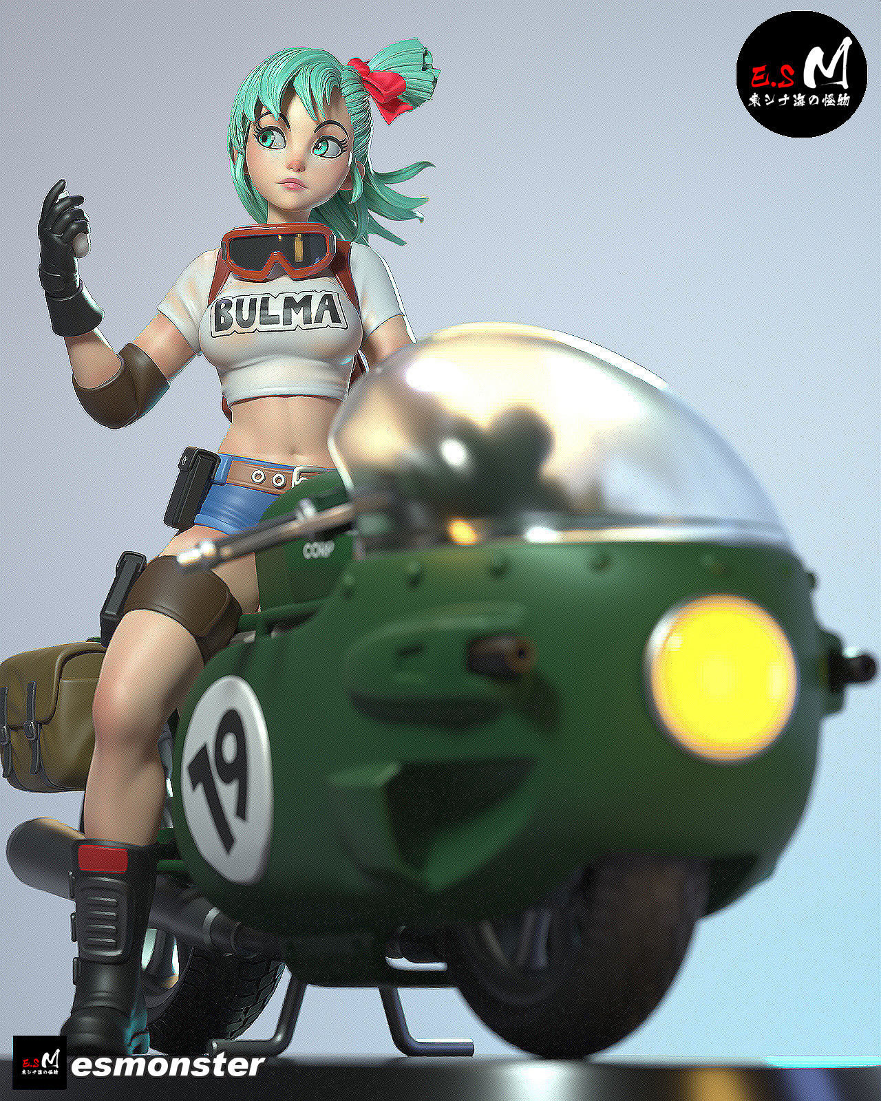 Bulma - Dragon Ball CHARACTER BY ESM 3D model 3D printable | CGTrader