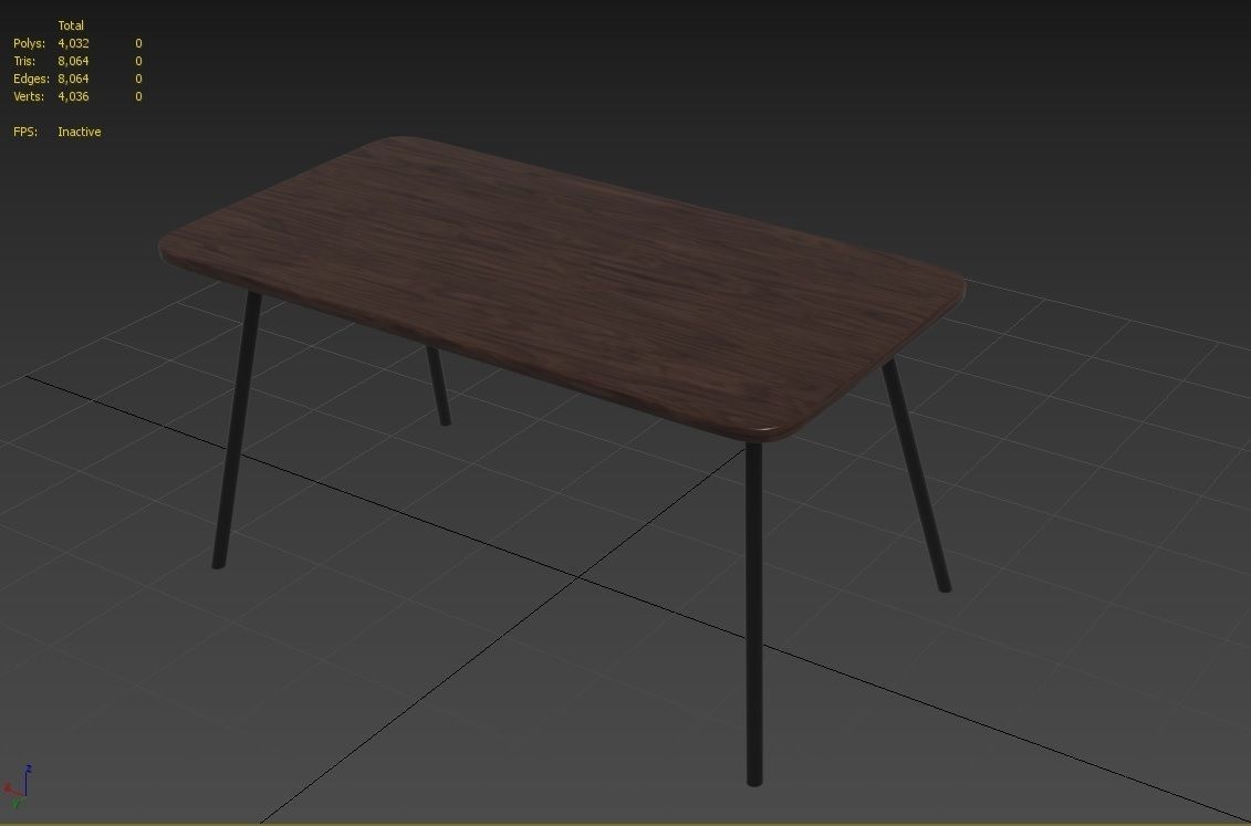 3D model Table M01 VR / AR / low-poly | CGTrader