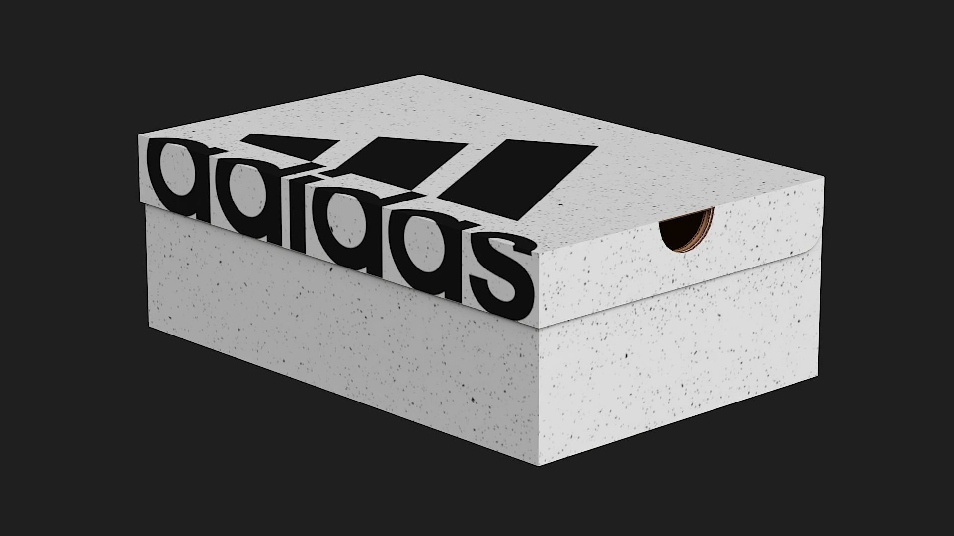 3D model Adidas Shoe Box PBR 01 VR / AR / low-poly | CGTrader