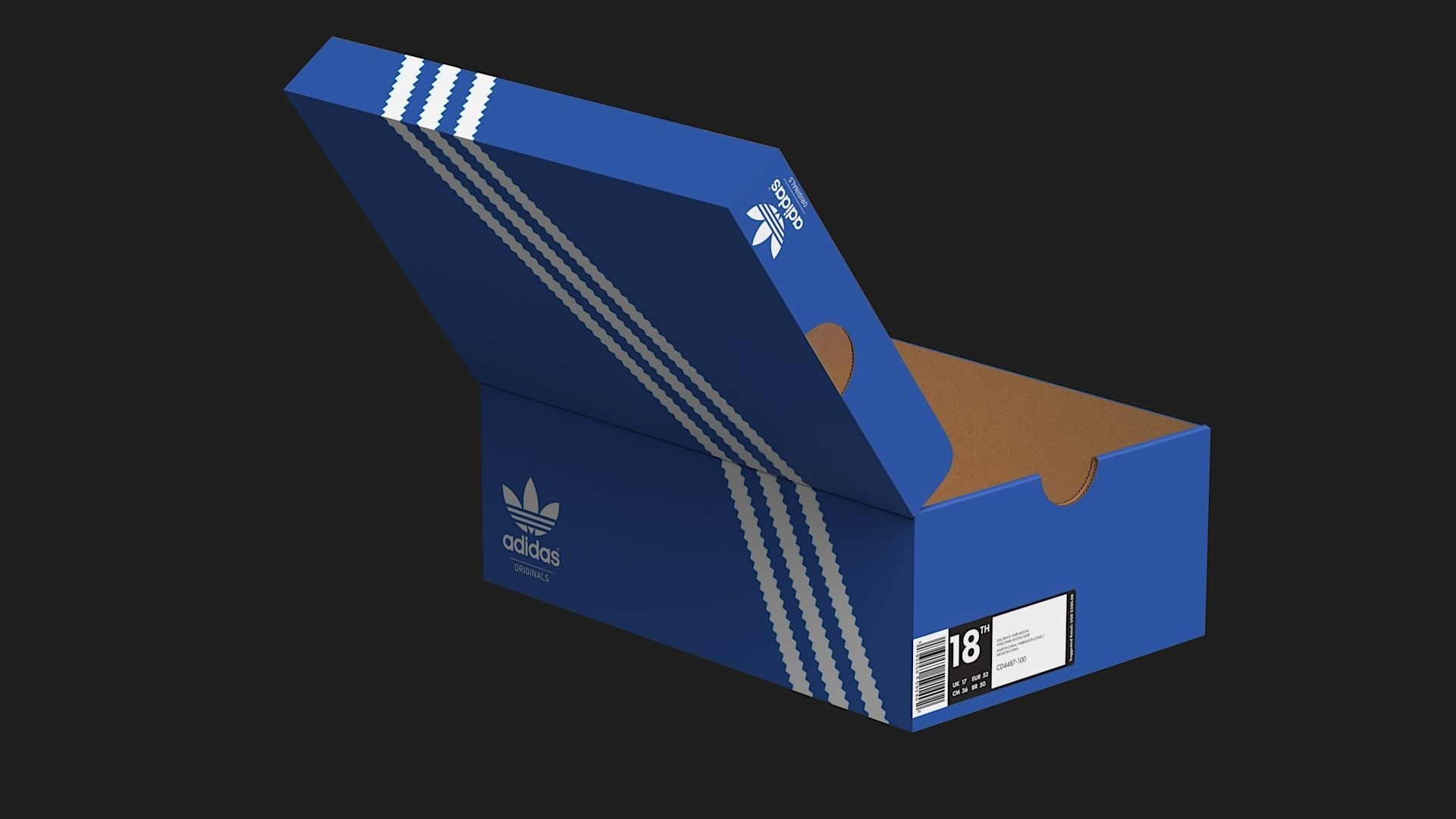 3D model Adidas Shoe Box PBR 02 VR / AR / low-poly | CGTrader