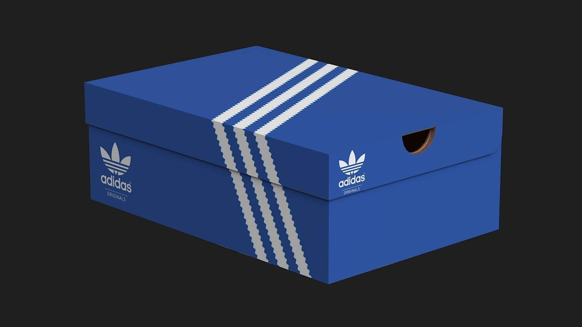 3D model Adidas Shoe Box PBR 02 VR / AR / low-poly | CGTrader