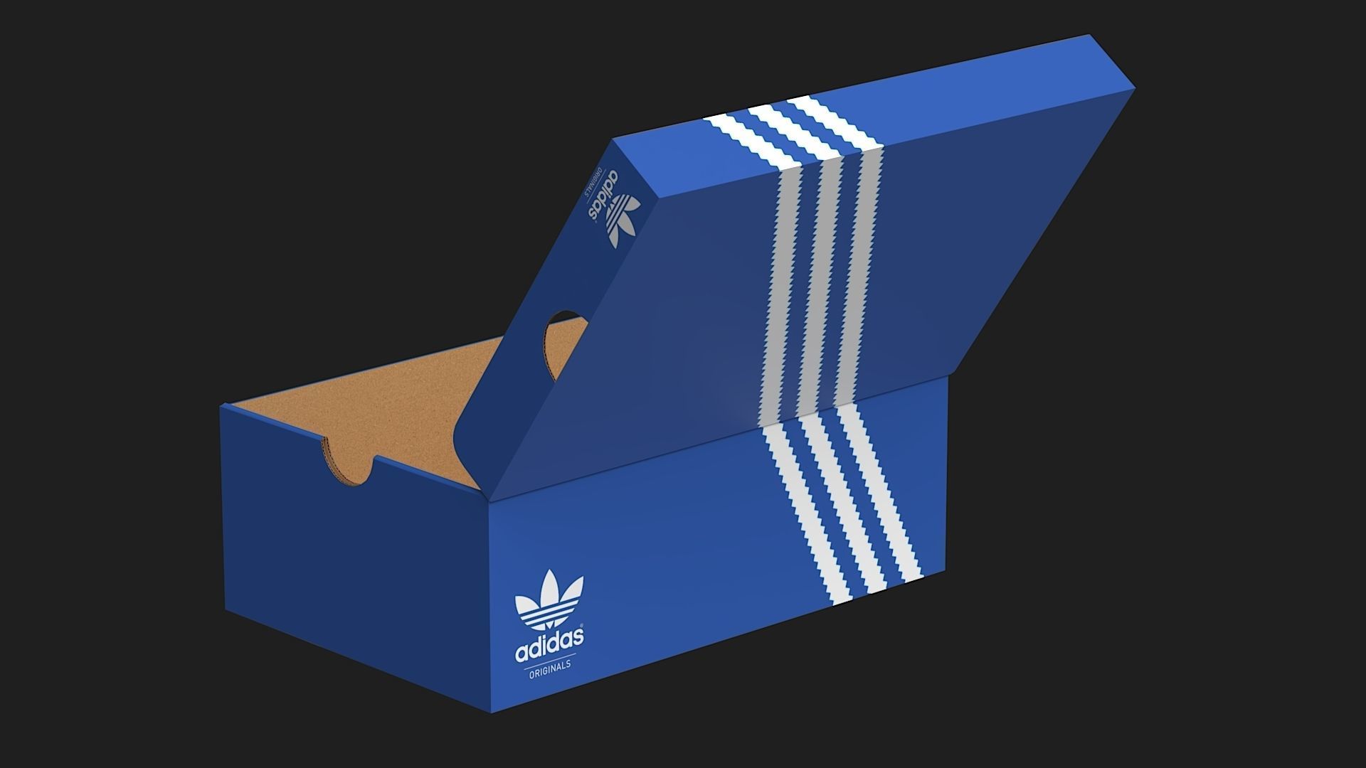 3D model Adidas Shoe Box PBR 02 VR / AR / low-poly | CGTrader