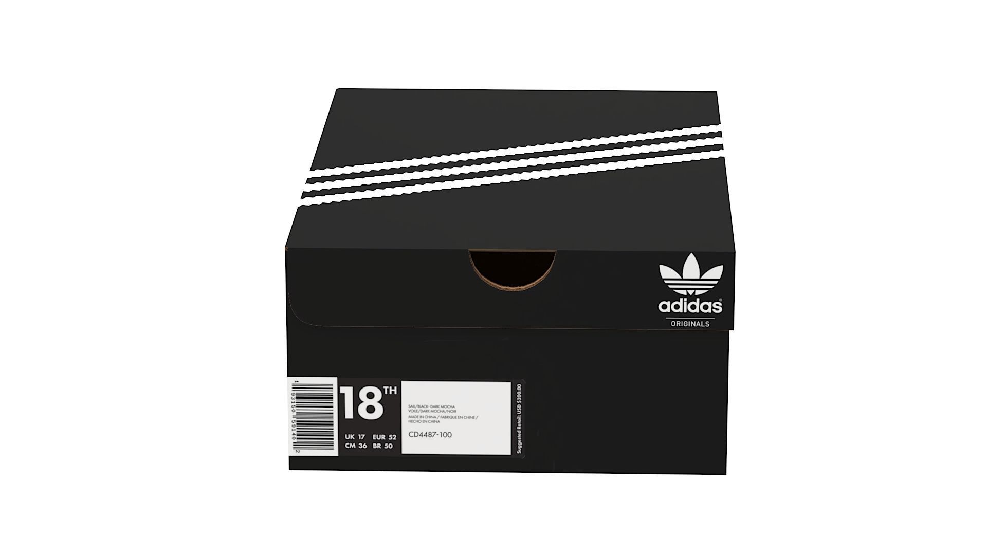 3D model Adidas Shoe Box PBR 03 VR / AR / low-poly | CGTrader