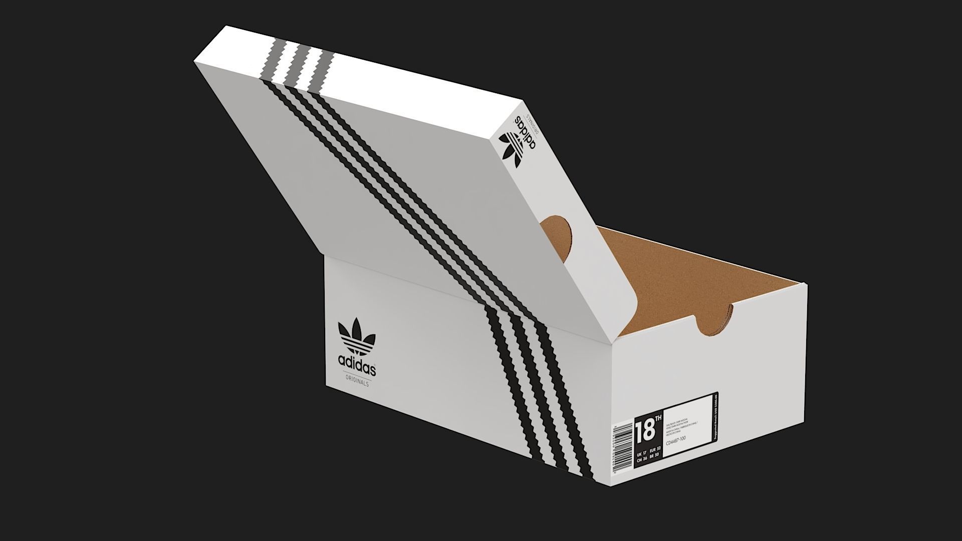 3D model Adidas Shoe Box PBR 04 VR / AR / low-poly | CGTrader