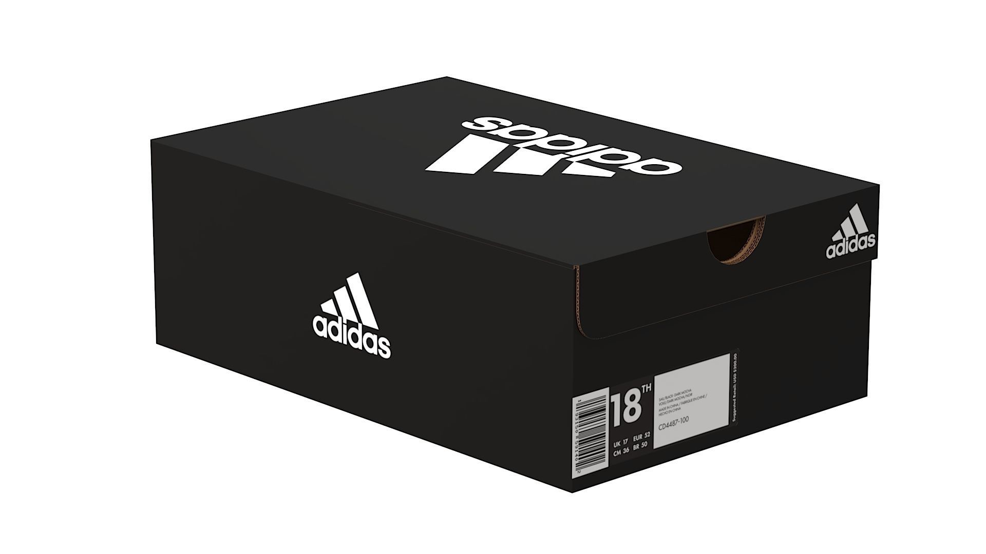 3D model Adidas Shoe Box PBR 05 VR / AR / low-poly | CGTrader