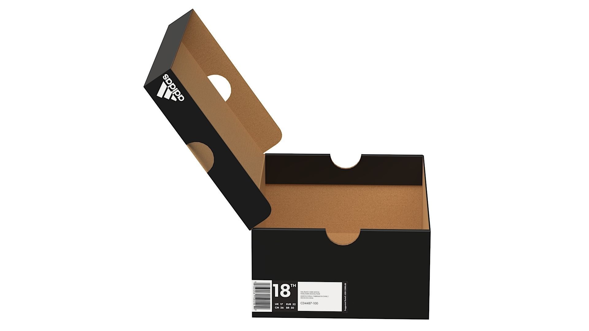 3D model Adidas Shoe Box PBR 05 VR / AR / low-poly | CGTrader