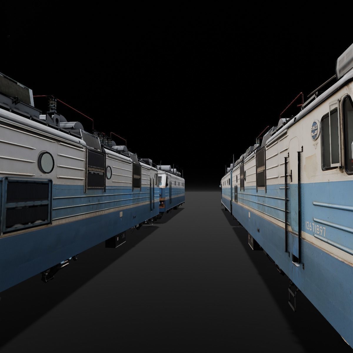 3D model Soviet-built VL80 P electric locomotive 3D Model VR / AR / low ...