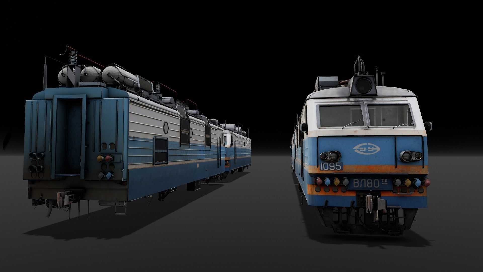 3D model Soviet-built VL80 P electric locomotive 3D Model VR / AR / low ...