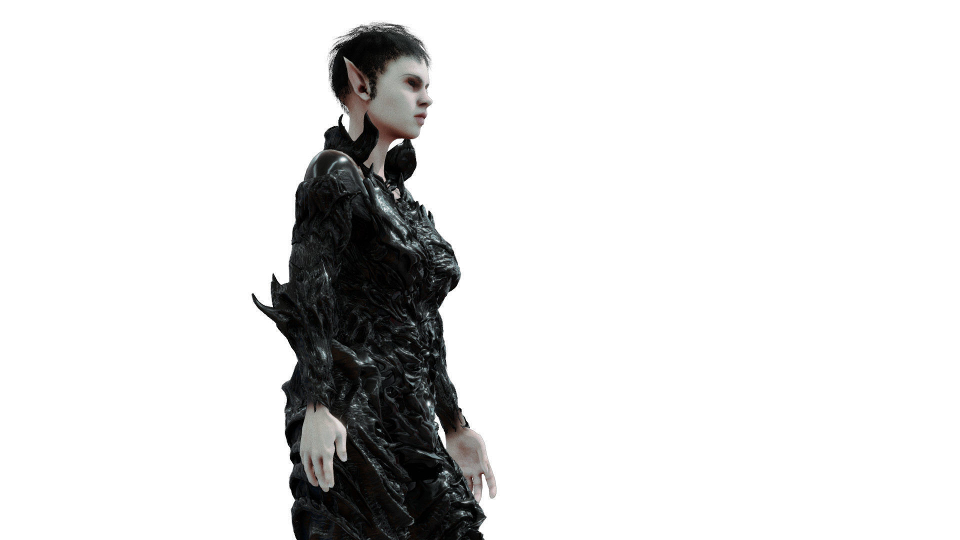 3D model Black Elf VR / AR / low-poly | CGTrader