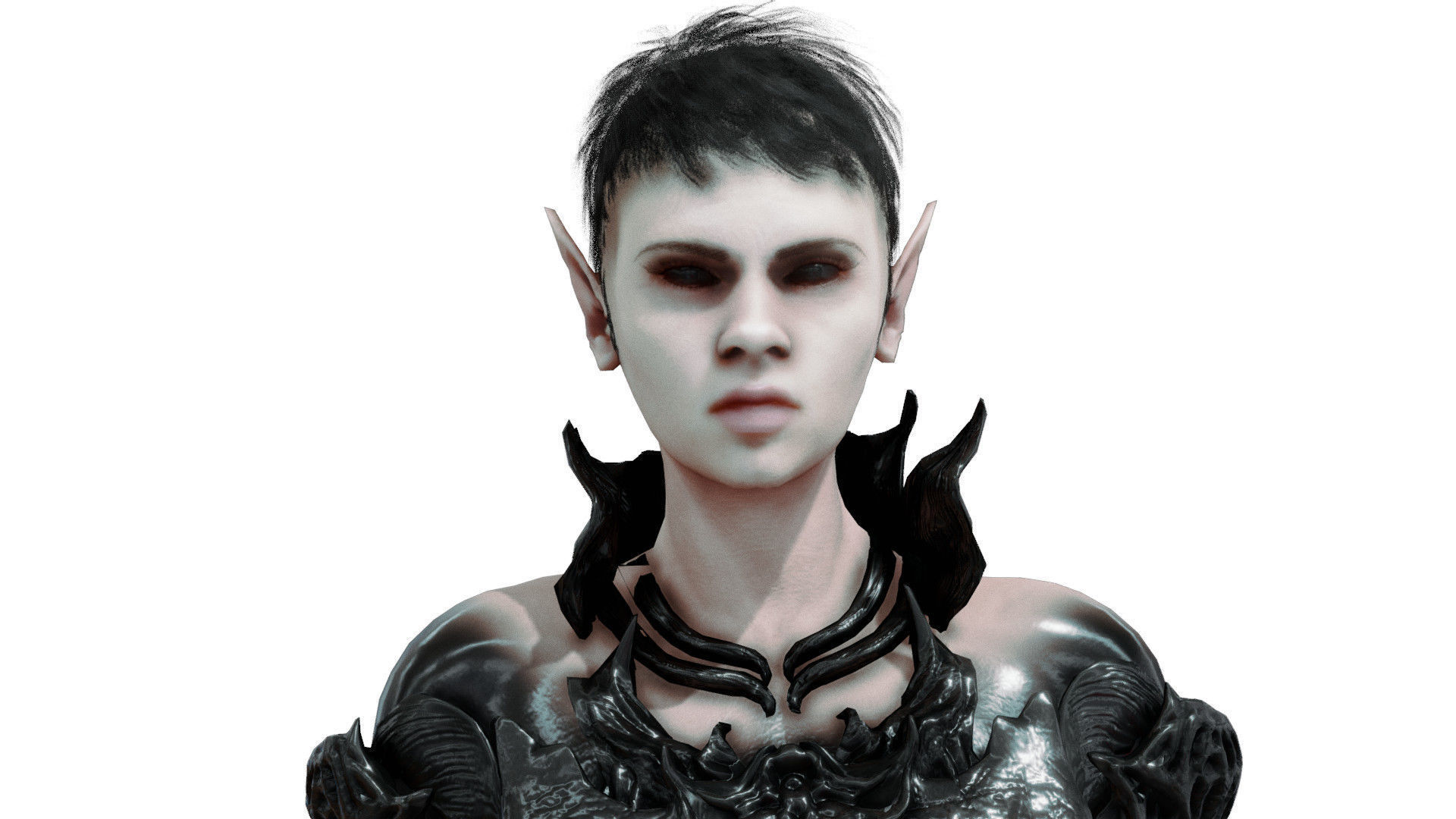 3D model Black Elf VR / AR / low-poly | CGTrader