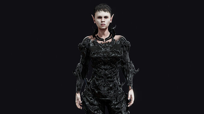 3D model Black Elf VR / AR / low-poly | CGTrader