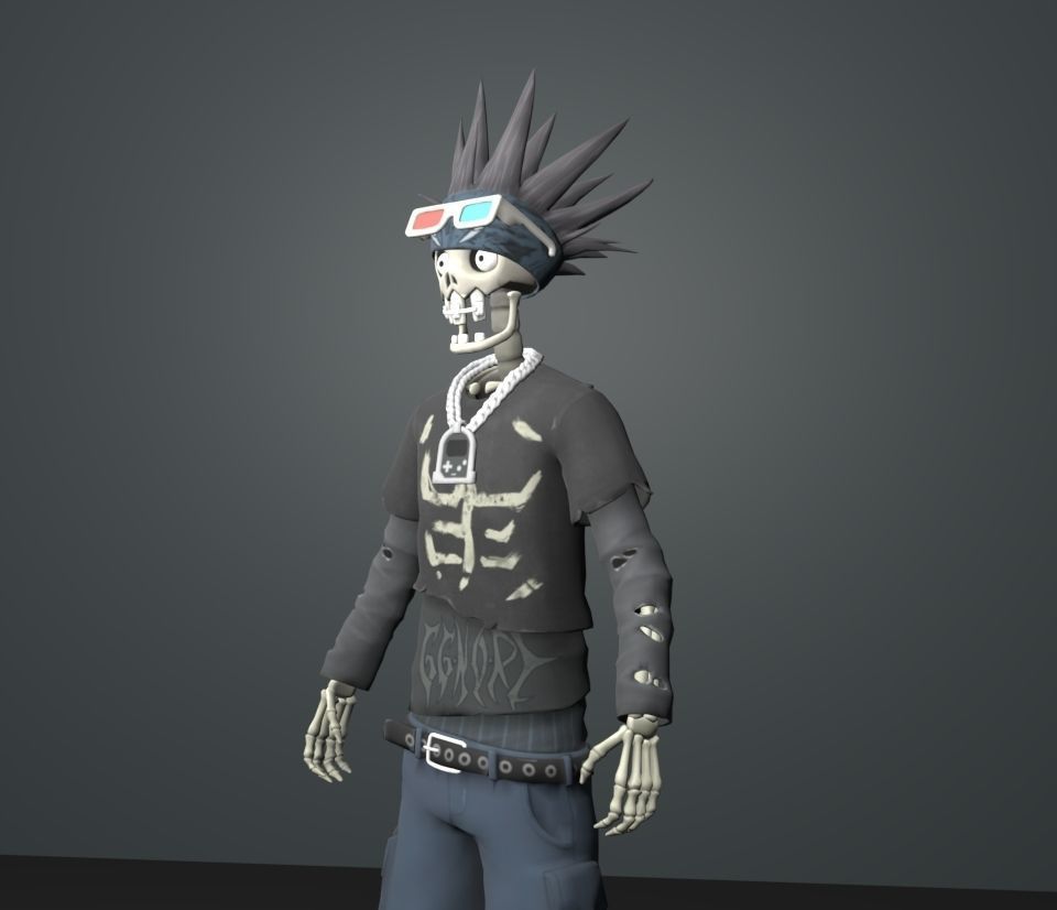 bonejamin 3D model animated rigged | CGTrader