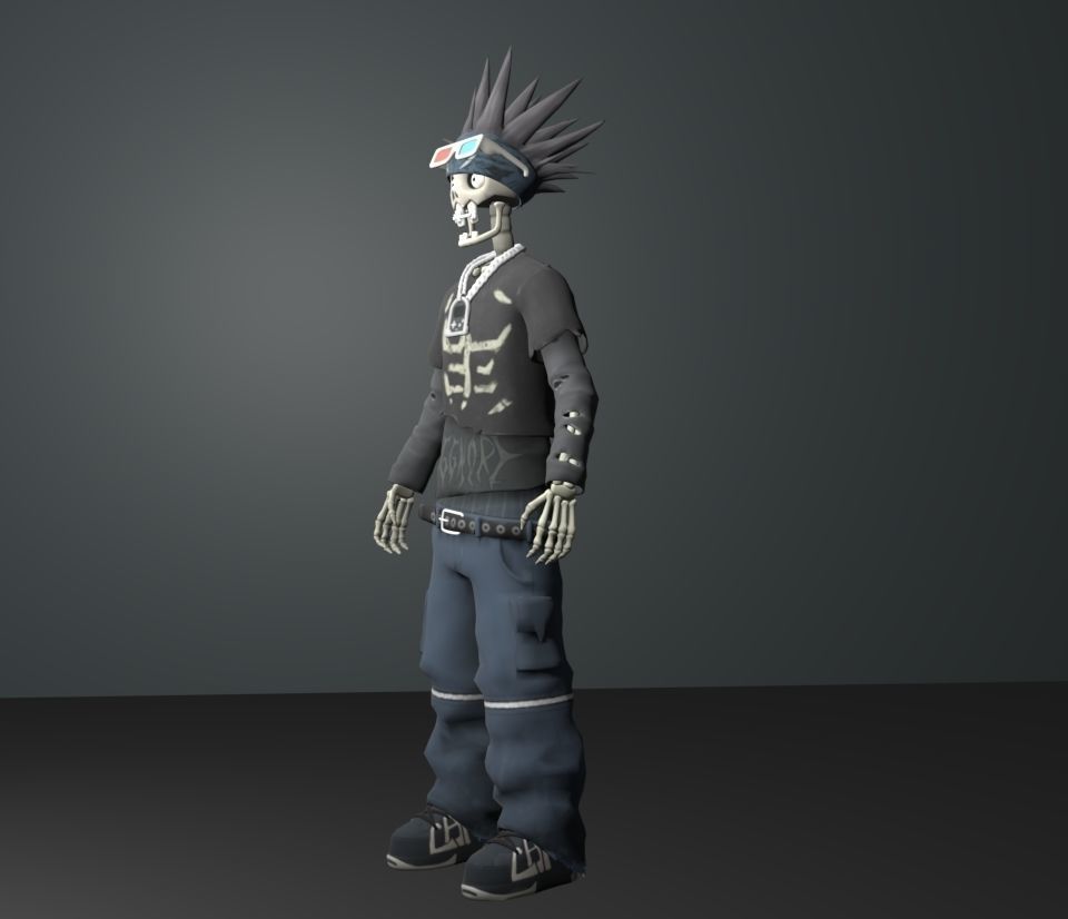 bonejamin 3D model animated rigged | CGTrader