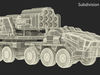 Military Sci Fi Rocket Launcher Truck 3D model | CGTrader