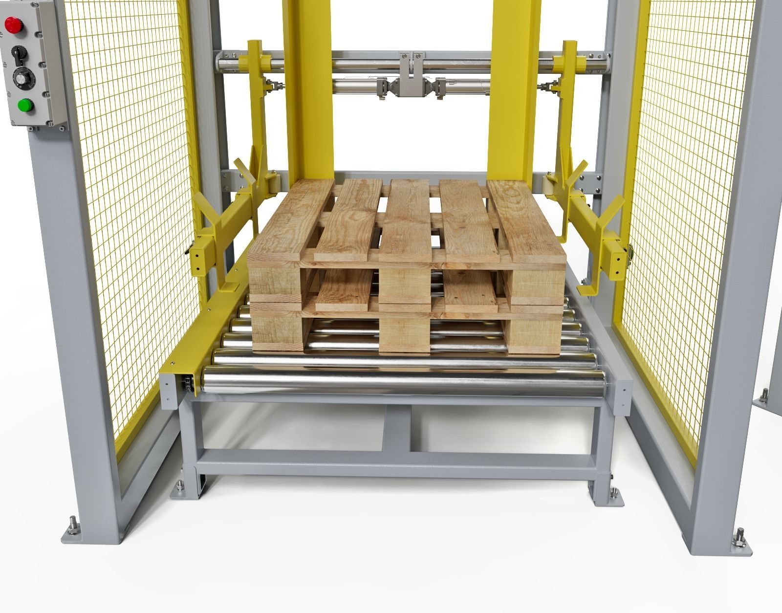 Automated logistics packaging production line 3D model | CGTrader