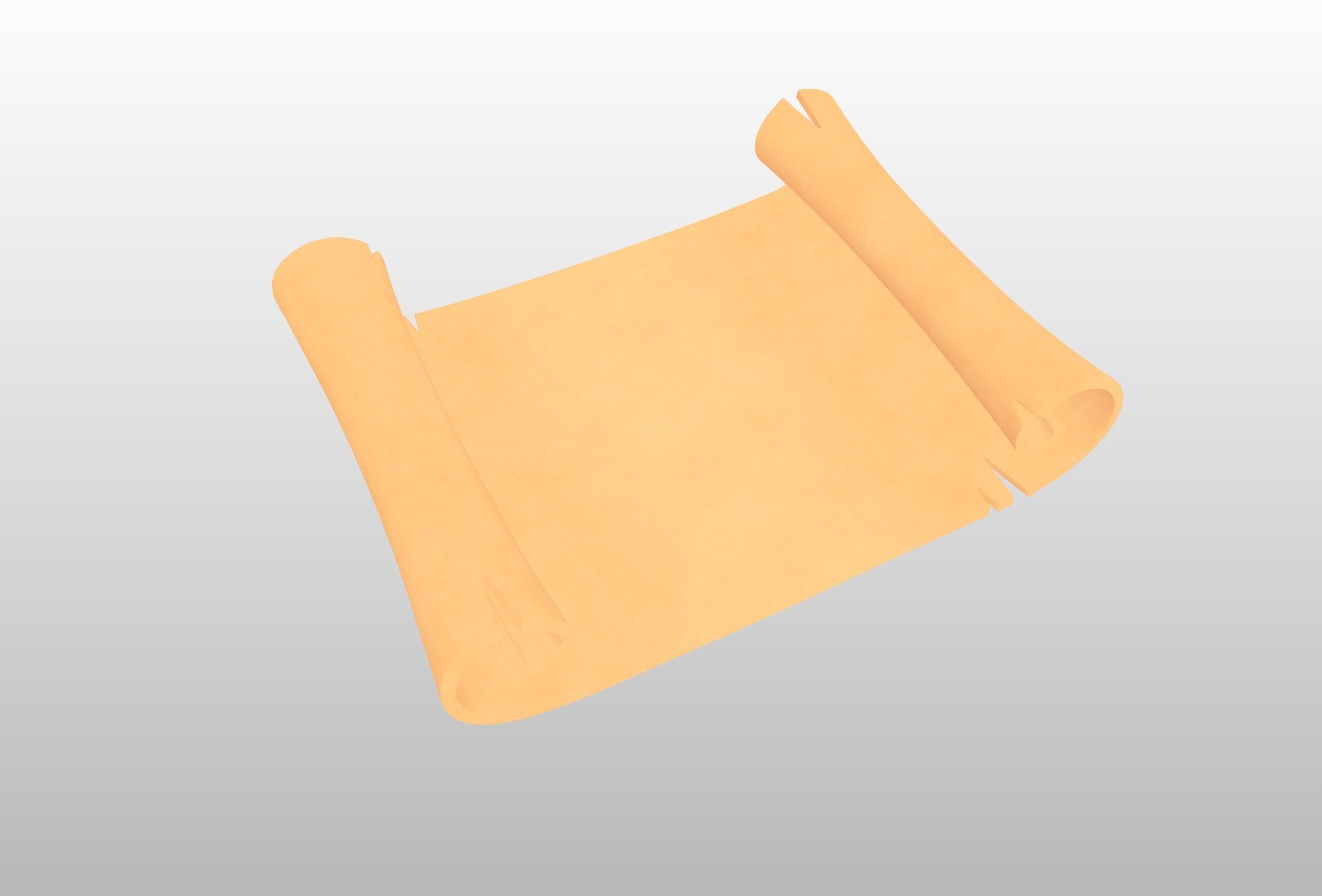 Prop304 Scroll Paper 3D model | CGTrader