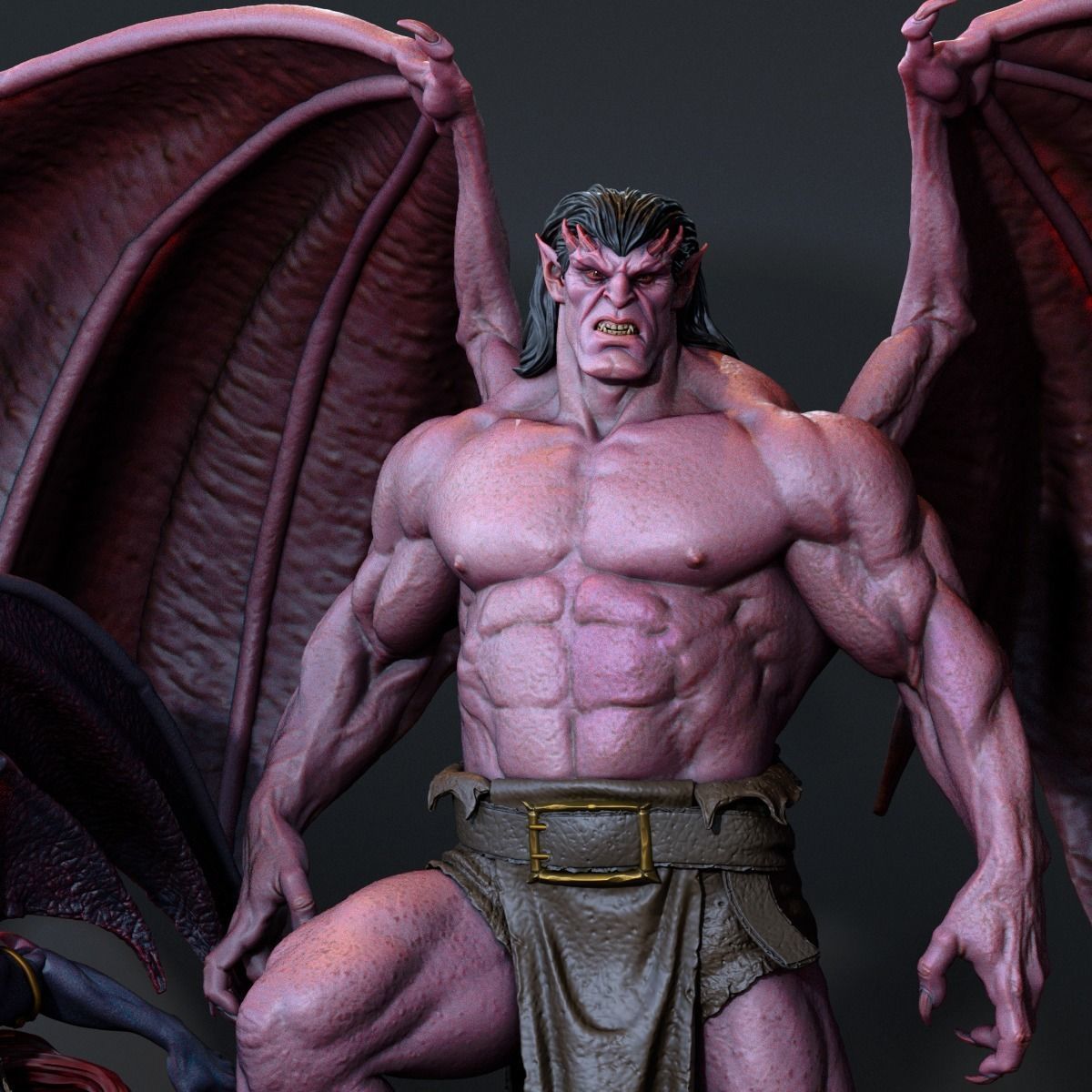 DEMONA AND GOLIATH 3D PRINT 3D model 3D printable | CGTrader