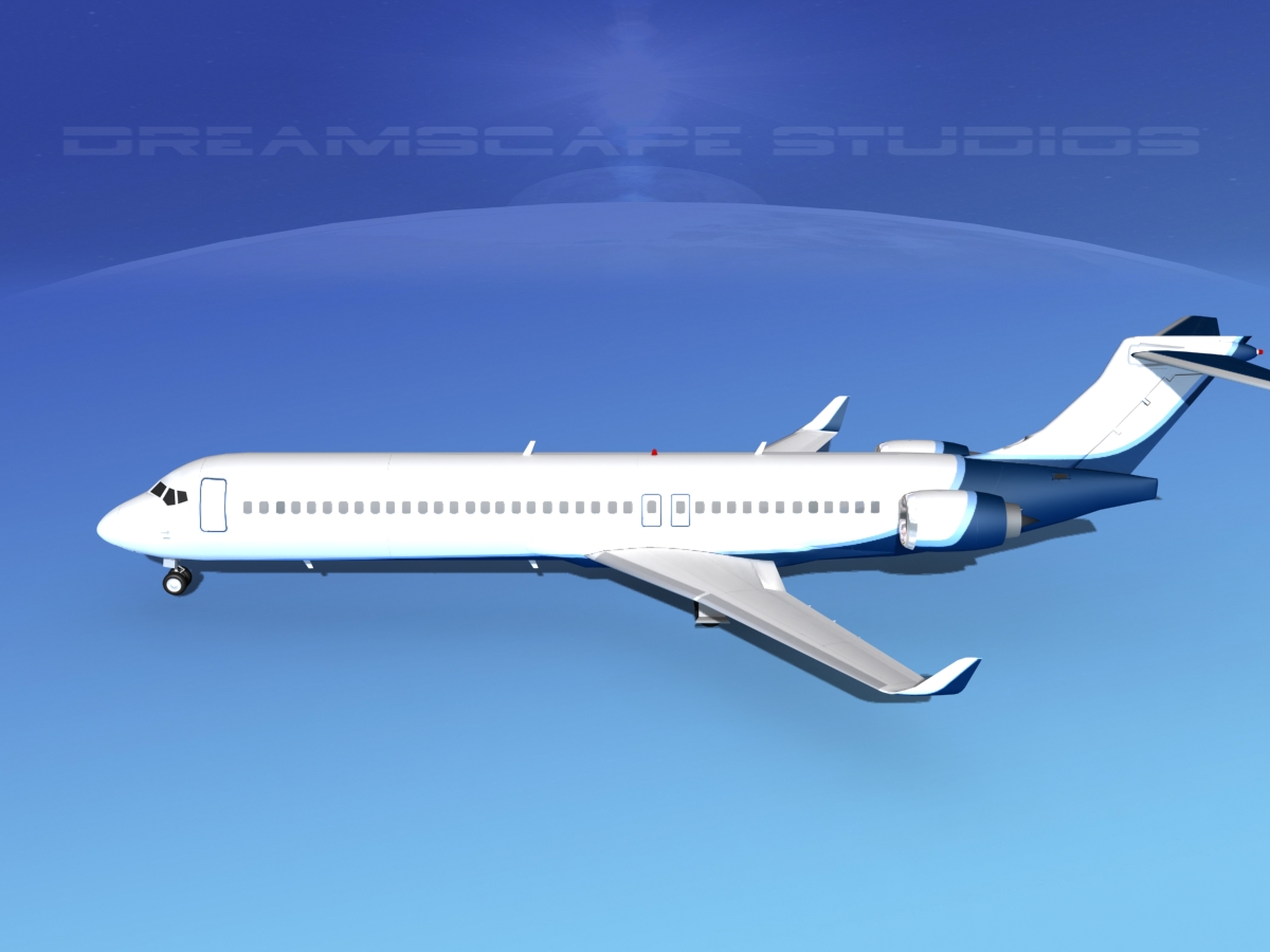 Comac ARJ21-900 Corporate 2 3D Model rigged MAX OBJ 3DS LWO LW LWS DXF ...
