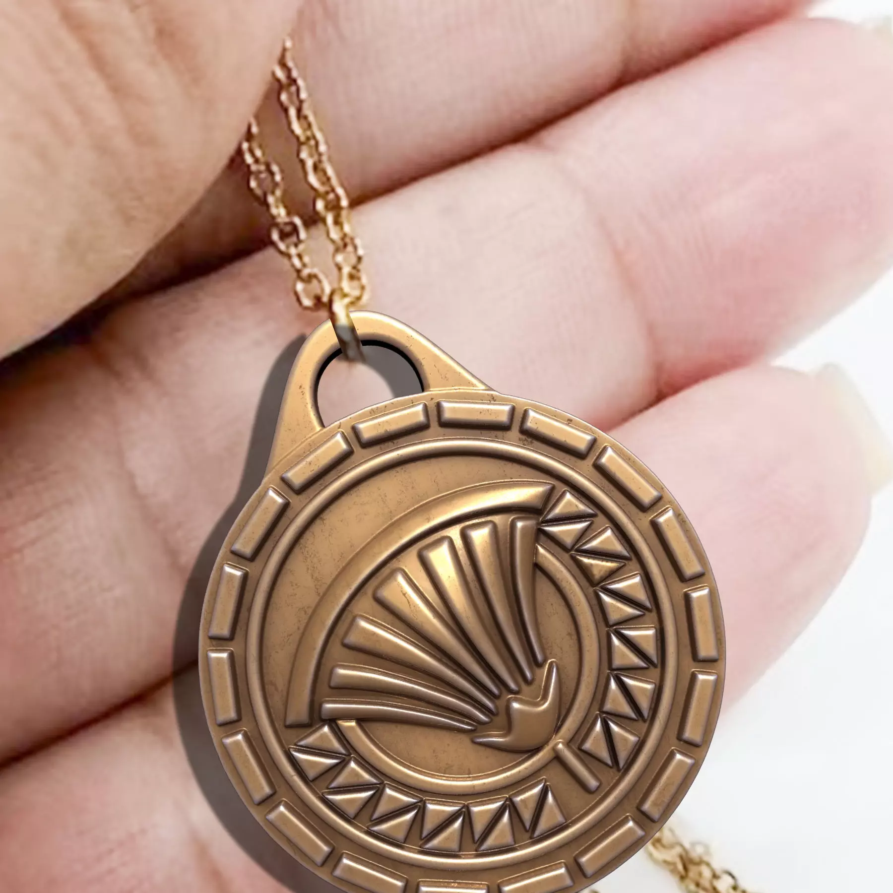 ANCIENT EGYPT ARTIFACT SYMBOL LOUTS FLOWER PENDANT M02 free 3D model 3D ...