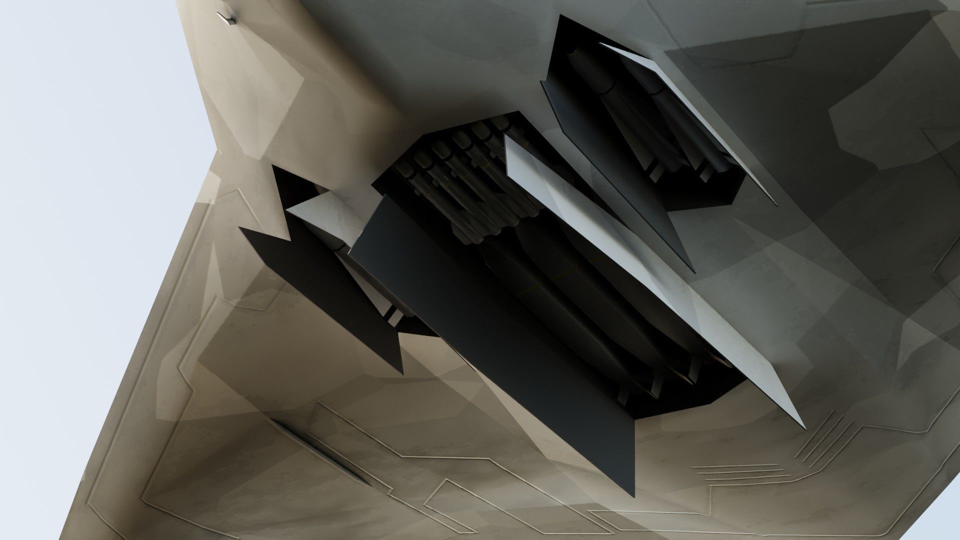 Northrop Grumman RQ-180 White Bat - FREE free VR / AR / low-poly 3D model animated rigged | CGTrader