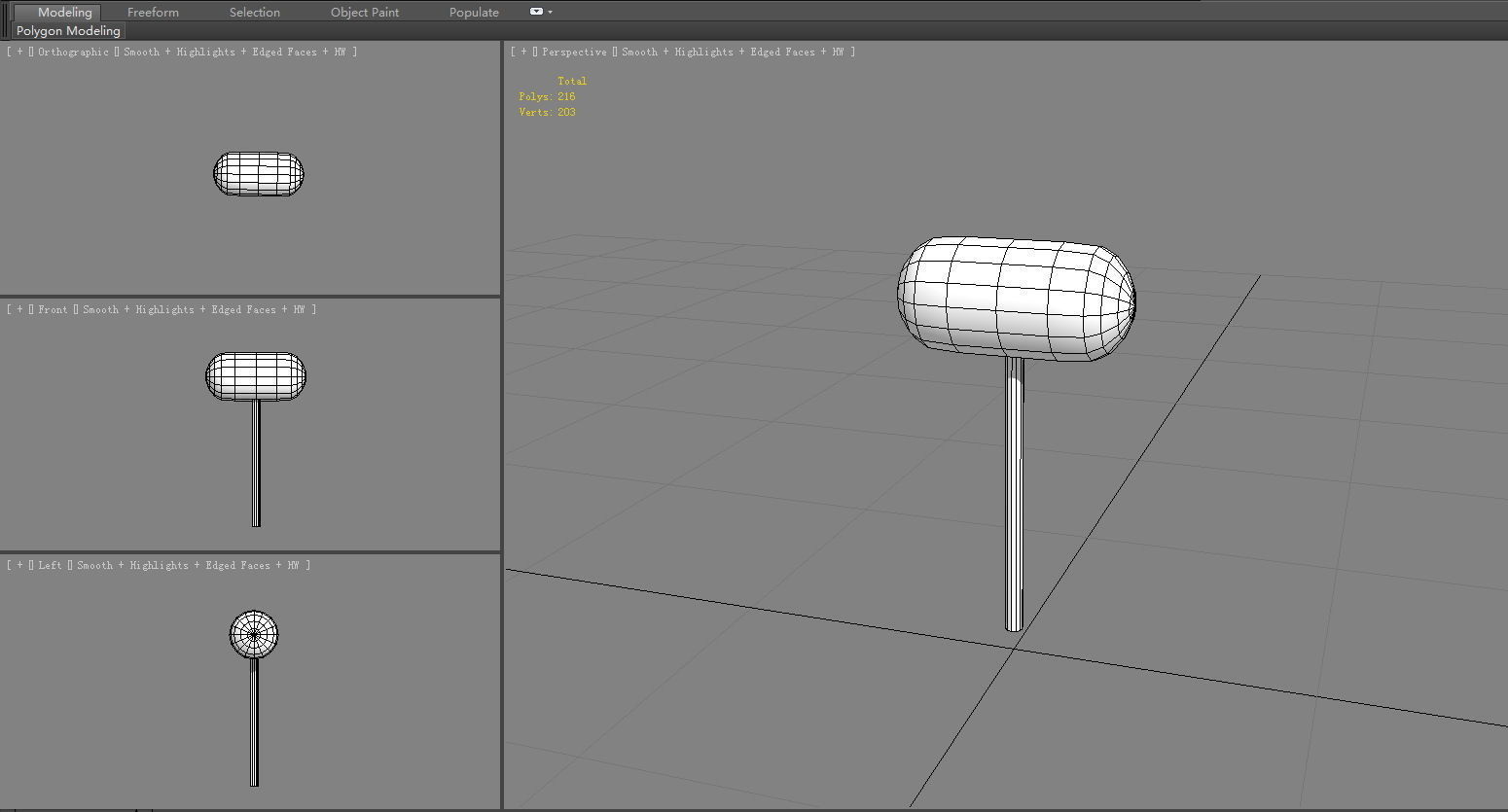 3D model Inflatable hammer - Cartoon toy hammer VR / AR / low-poly ...