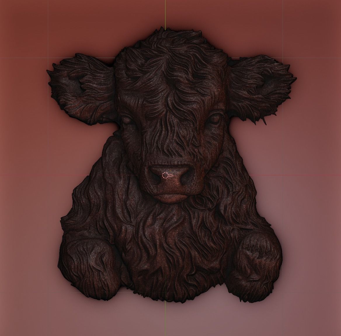 Highland Cow Relief for CNC and 3D Printing 3D model 3D printable ...