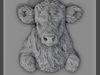 Highland Cow Relief for CNC and 3D Printing 3D model 3D printable ...