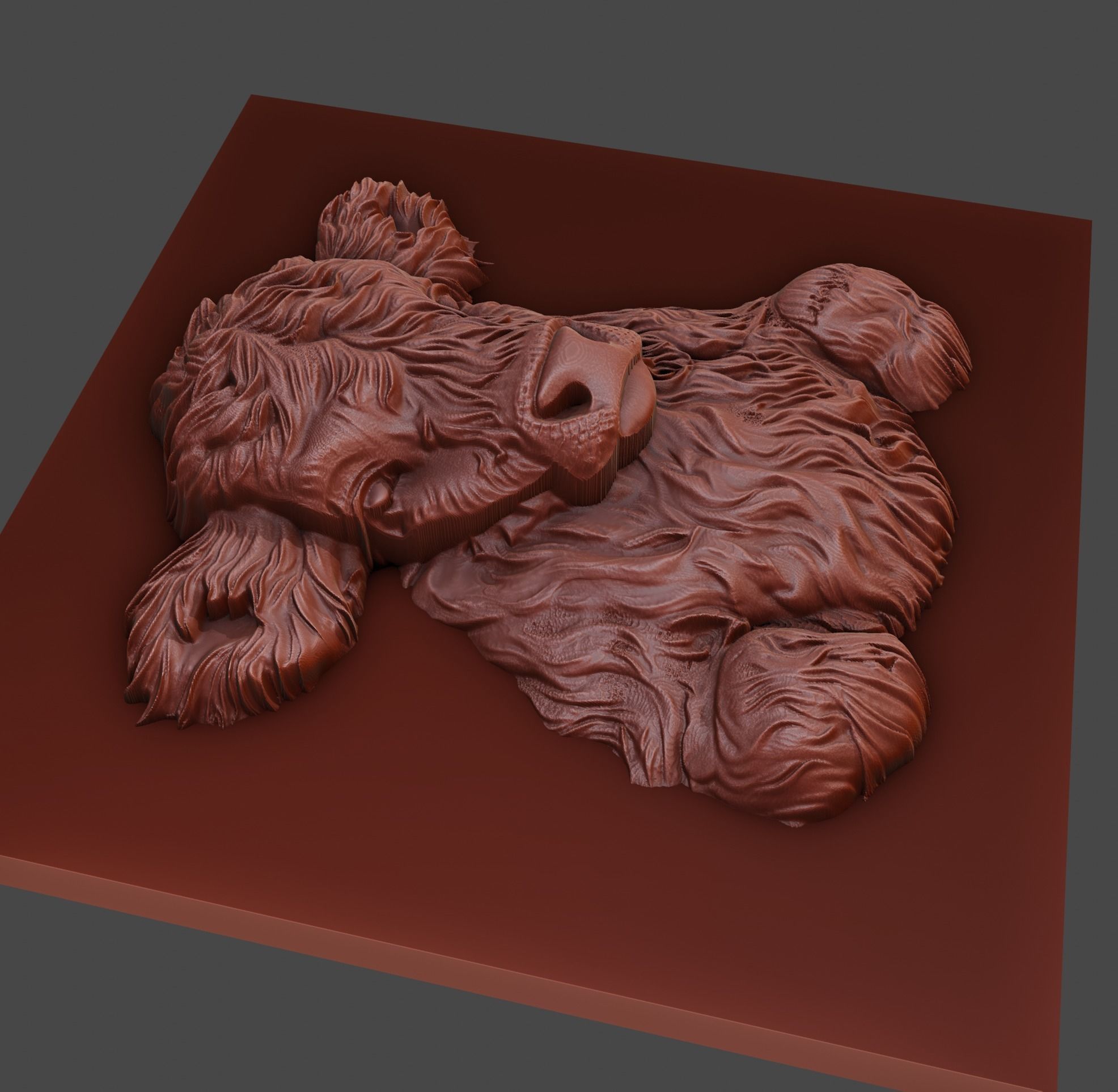 Highland Cow Relief for CNC and 3D Printing 3D model 3D printable ...