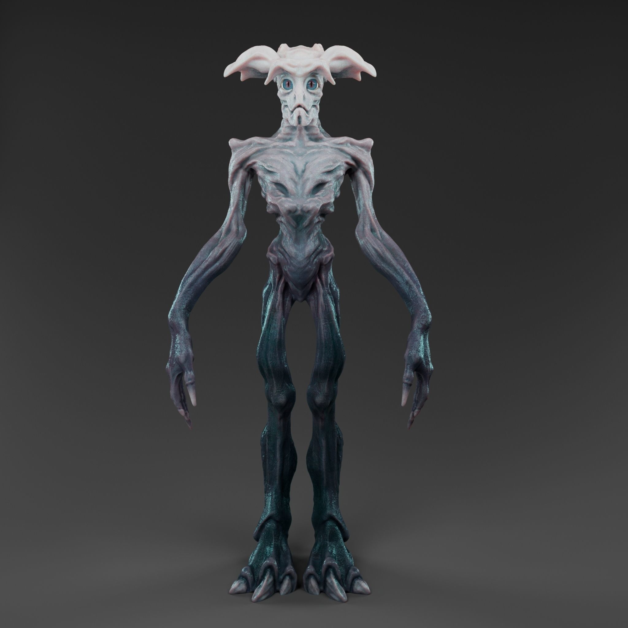 Alien free VR / AR / low-poly 3D model rigged | CGTrader