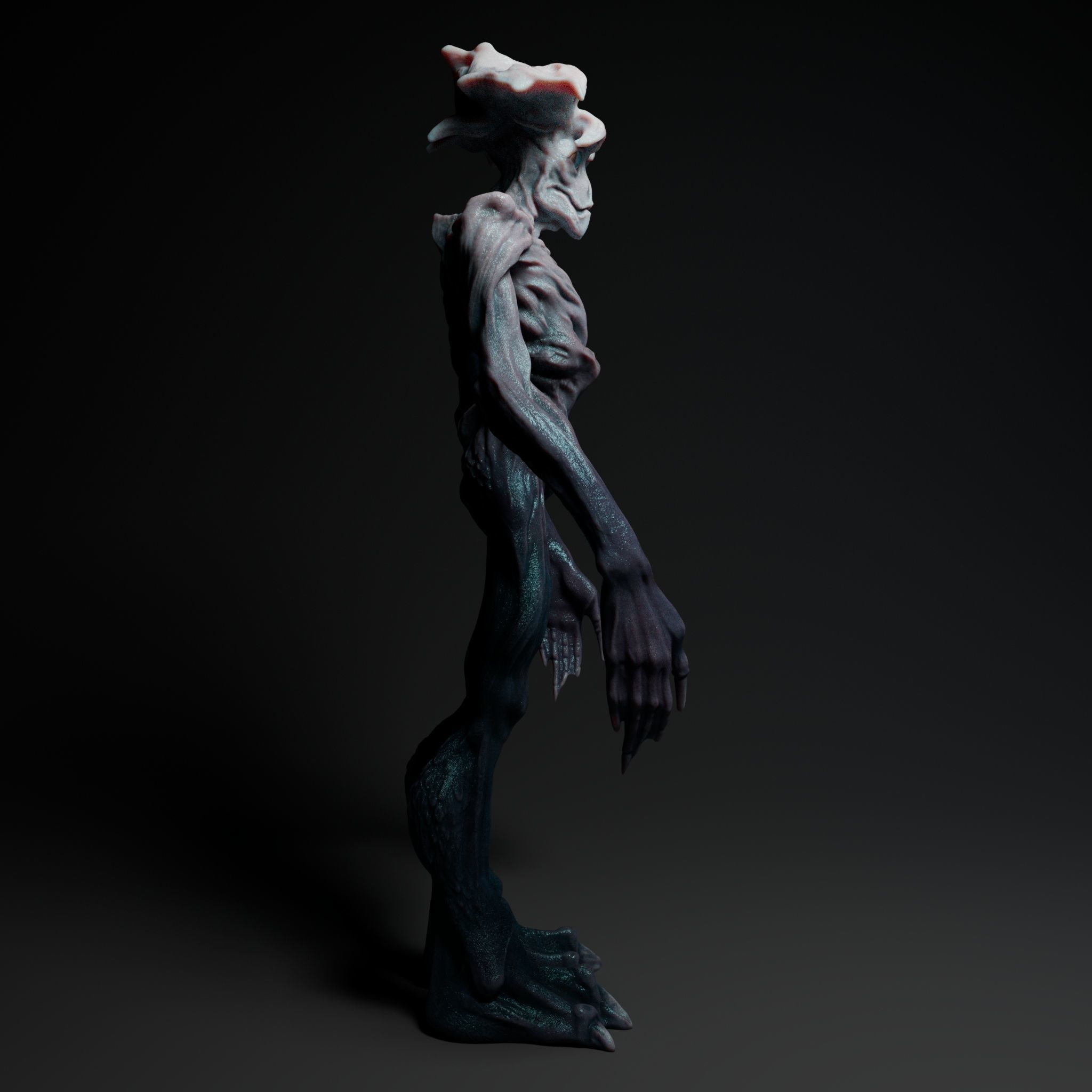 Alien free VR / AR / low-poly 3D model rigged | CGTrader