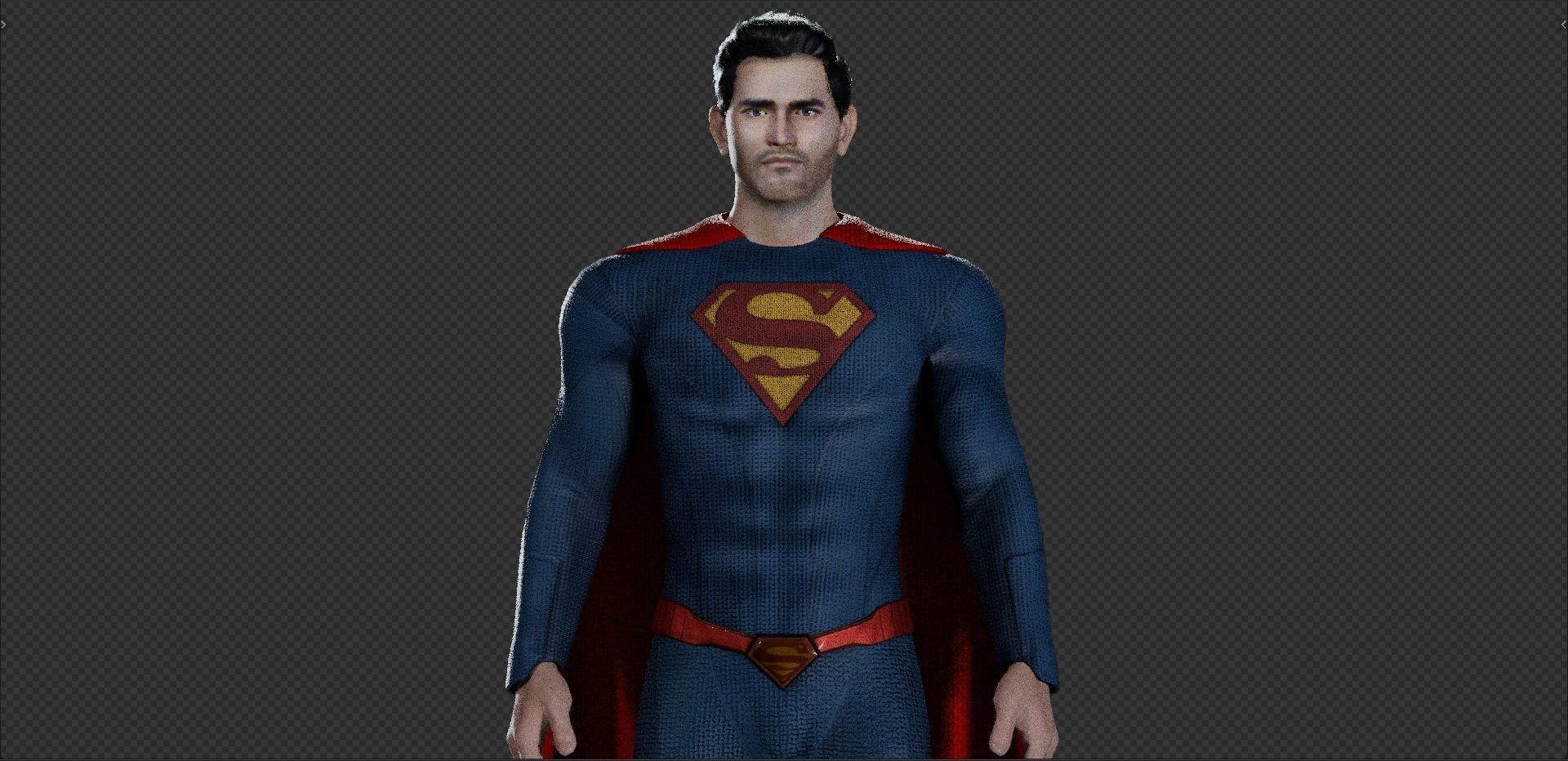 Superman from Superman And Lois CW 3D model animated rigged | CGTrader