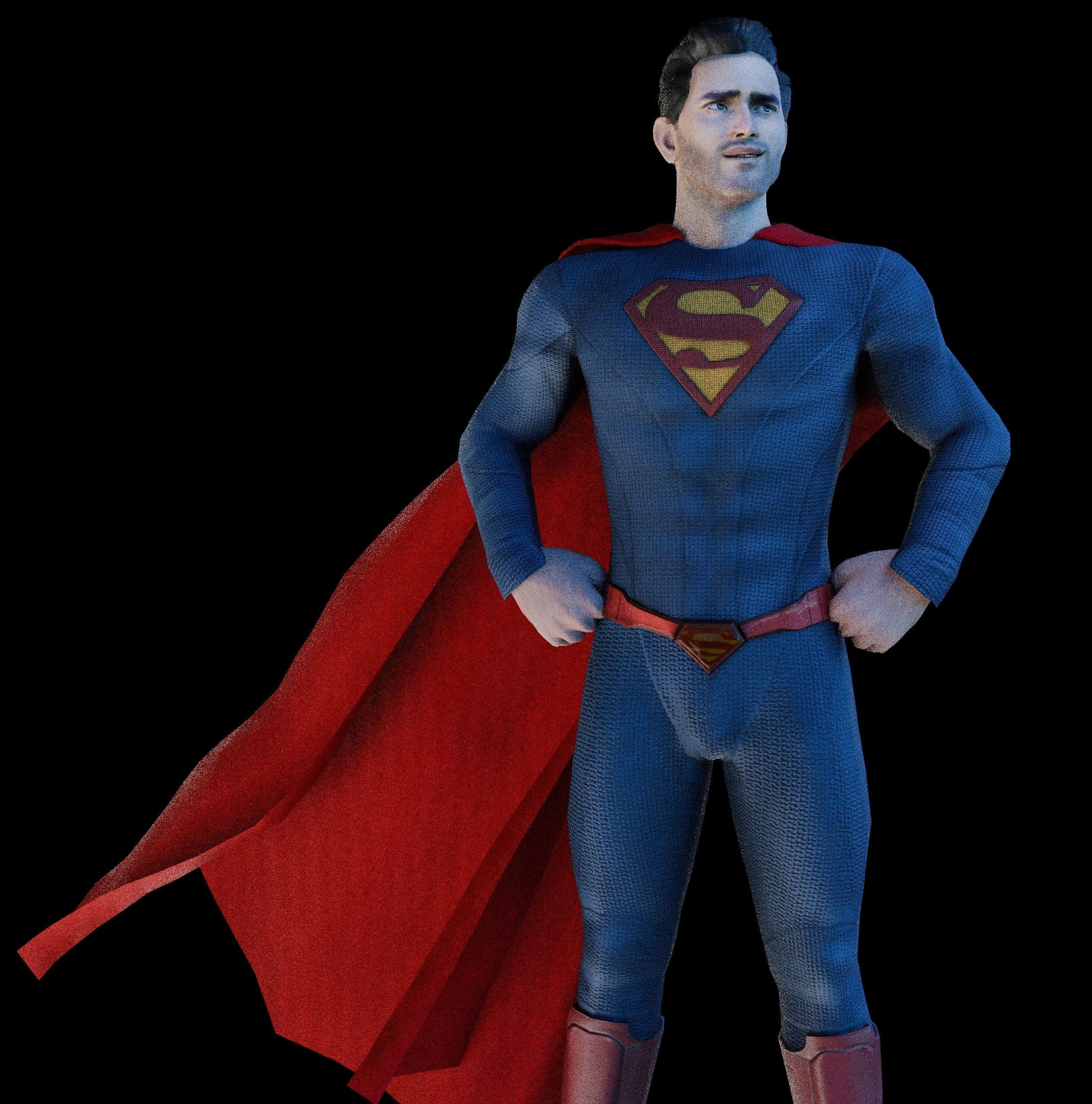 Superman from Superman And Lois CW 3D model animated rigged | CGTrader