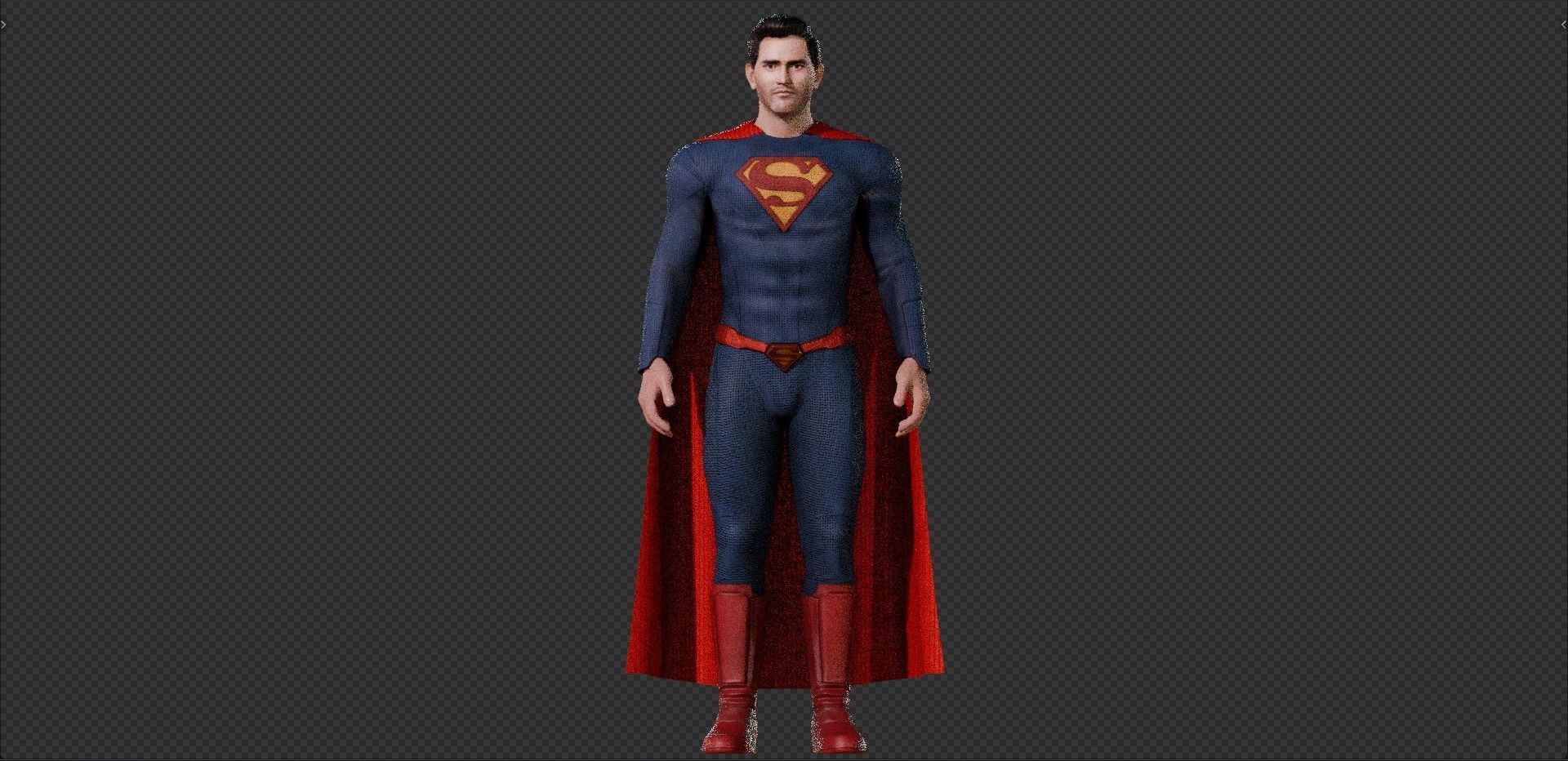 Superman from Superman And Lois CW 3D model animated rigged | CGTrader