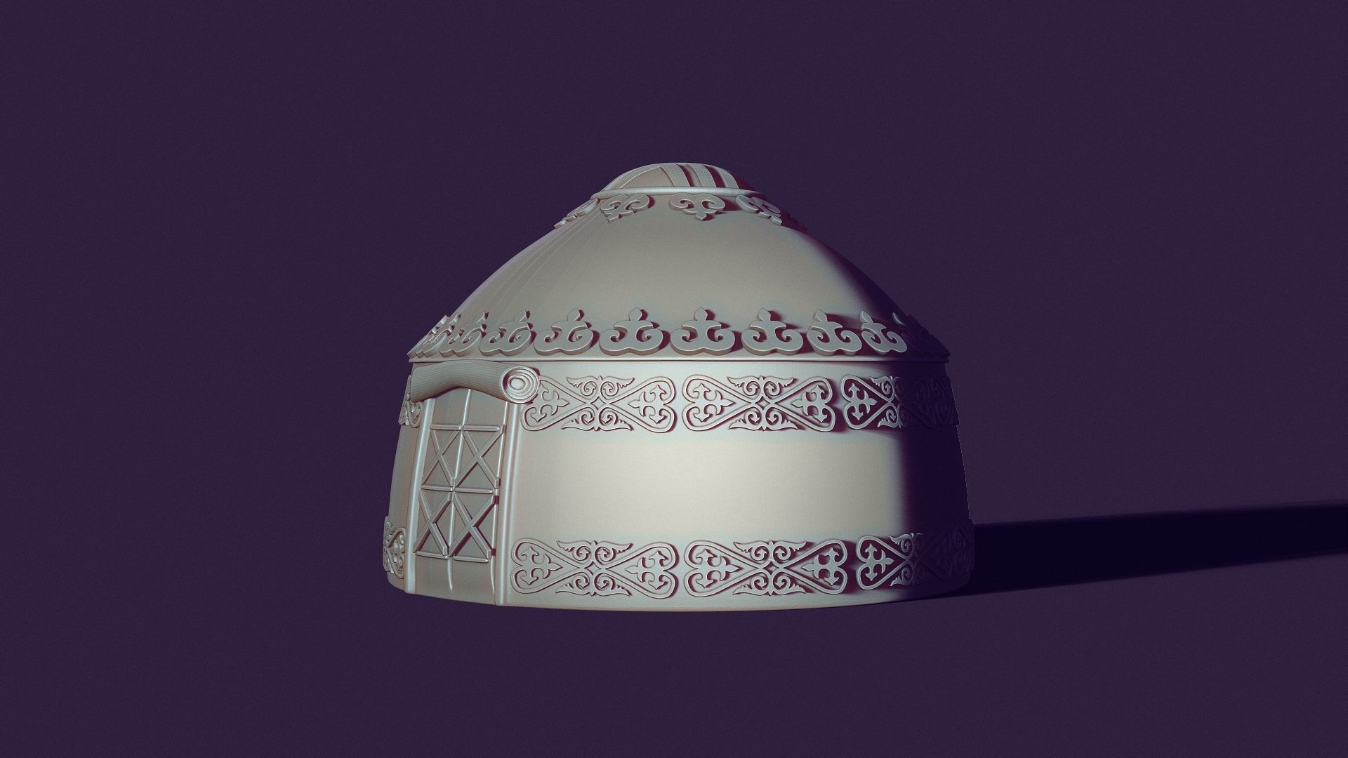 yurt of Kazakh nomads mold 3D model 3D printable | CGTrader