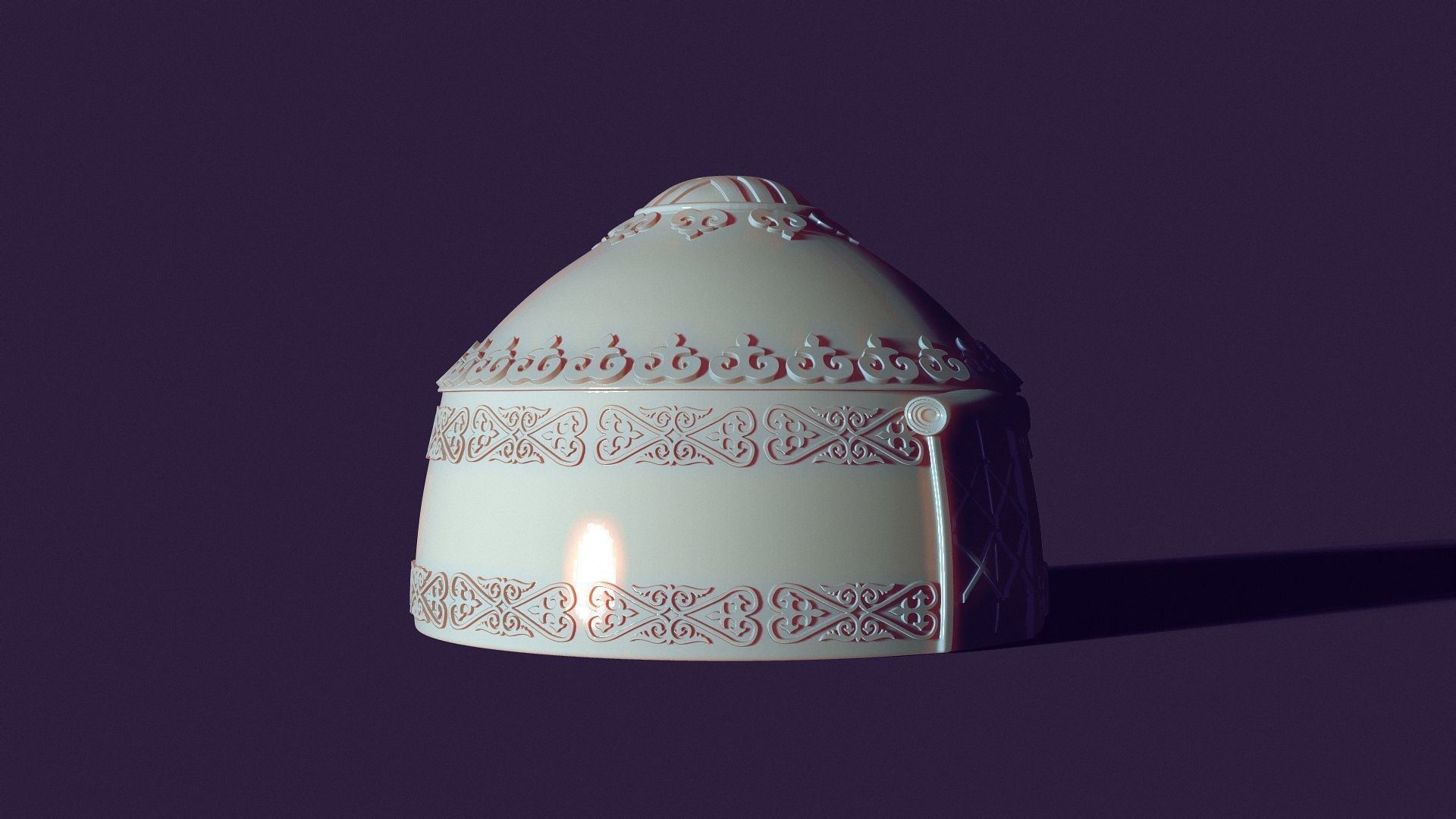 yurt of Kazakh nomads mold 3D model 3D printable | CGTrader