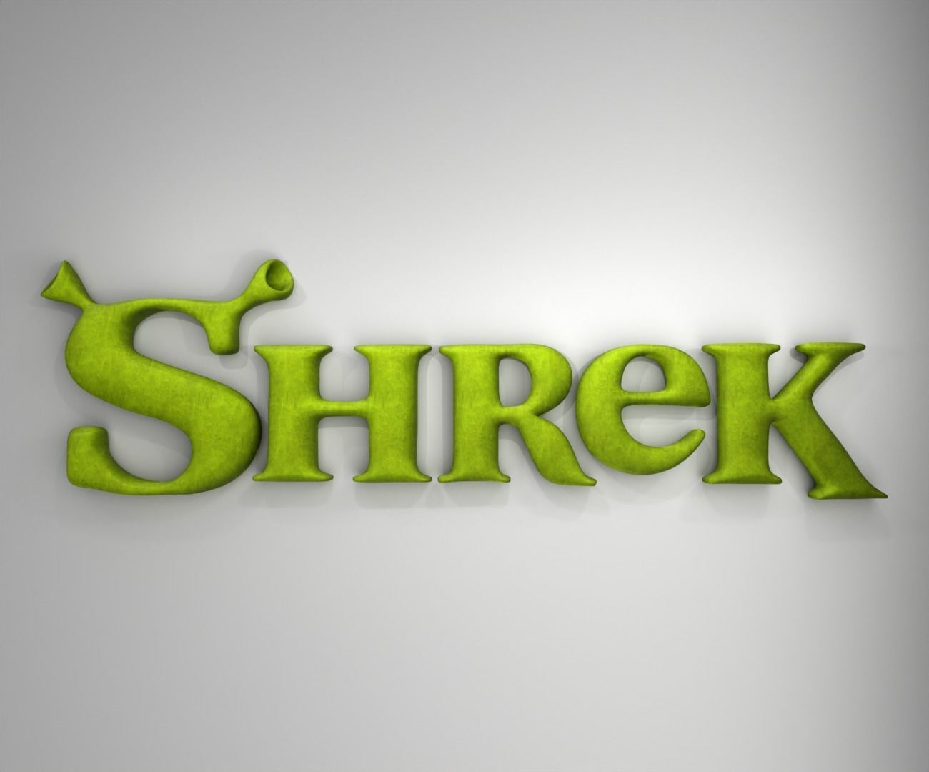 Shrek Lettering 3D model | CGTrader