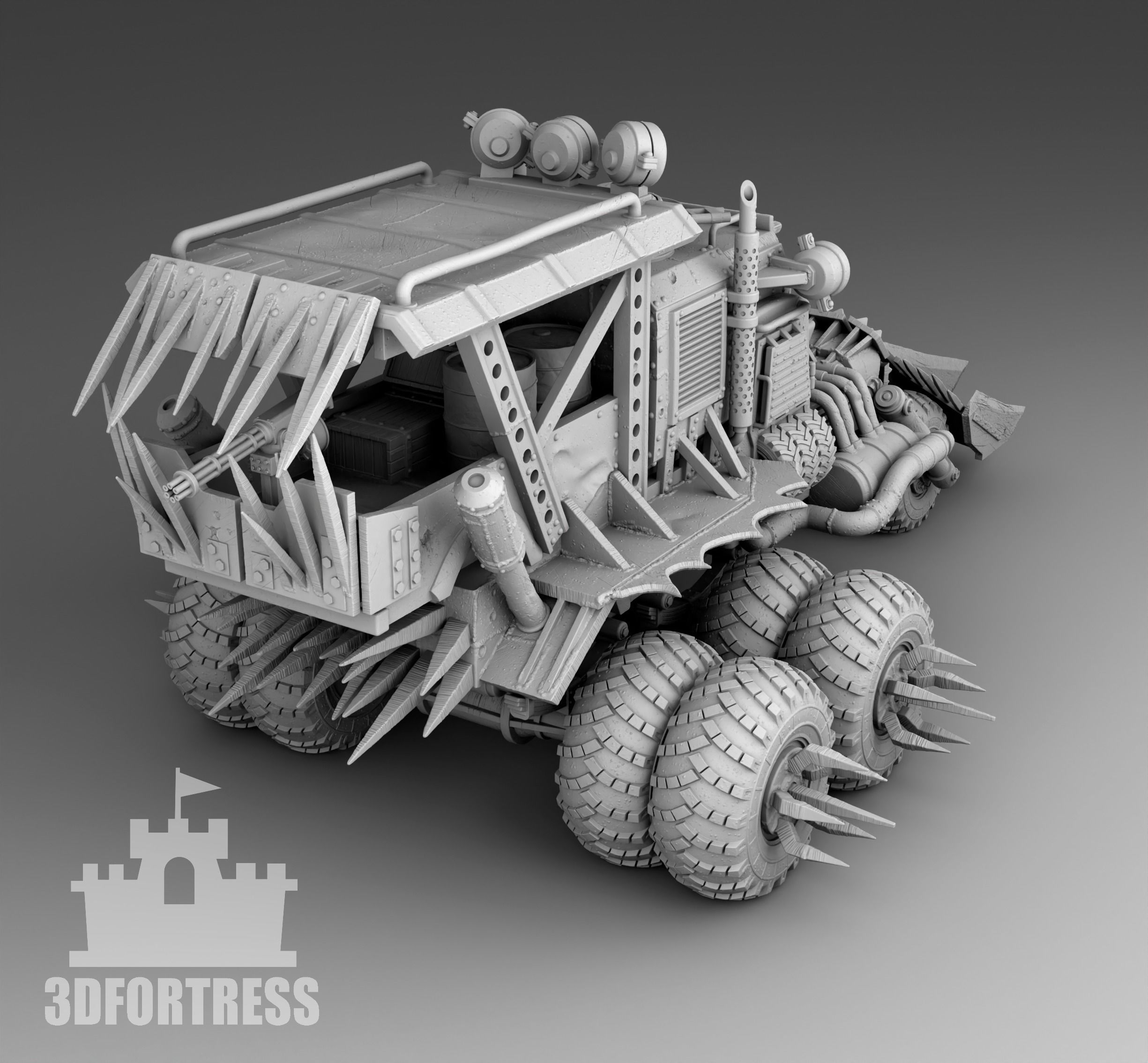 Assembled Death Machine 3D model 3D printable | CGTrader