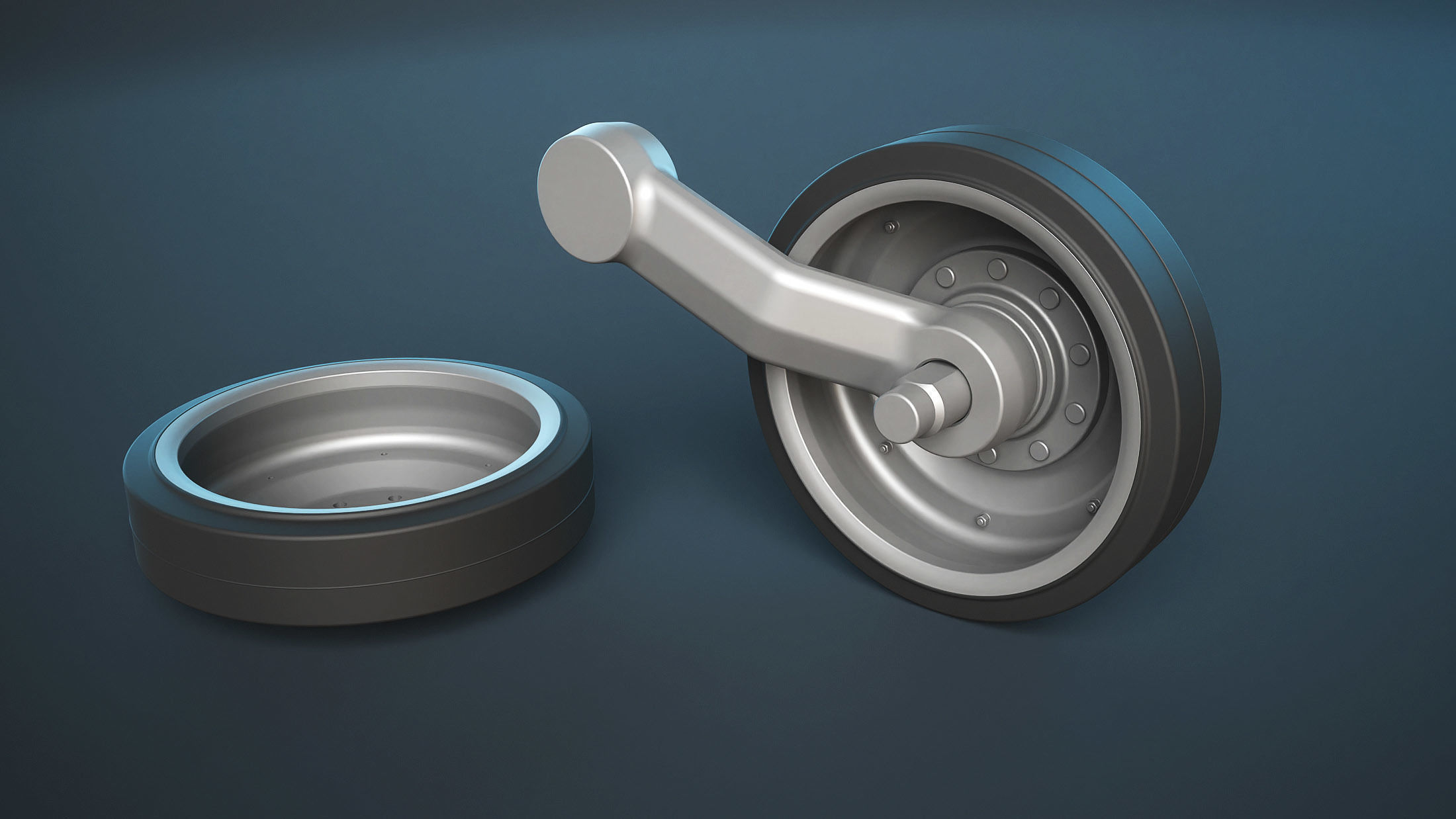 M1 Abrams Tank Wheels 3D model | CGTrader