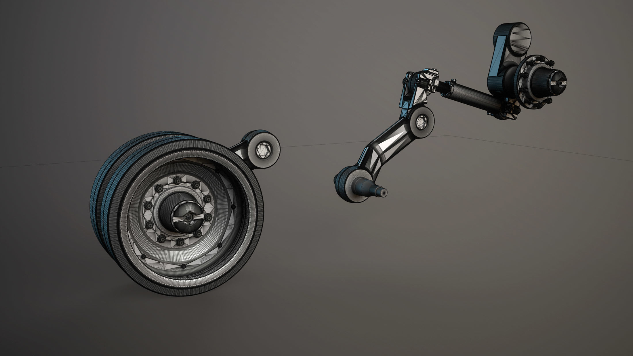 M1 Abrams Tank Wheels 3D model | CGTrader