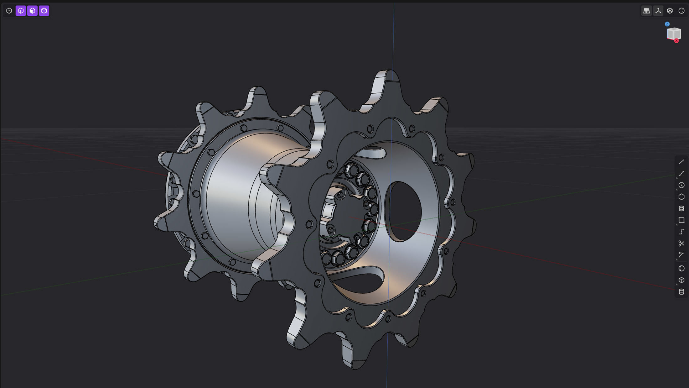 M1 Abrams Tank Wheels 3D model | CGTrader
