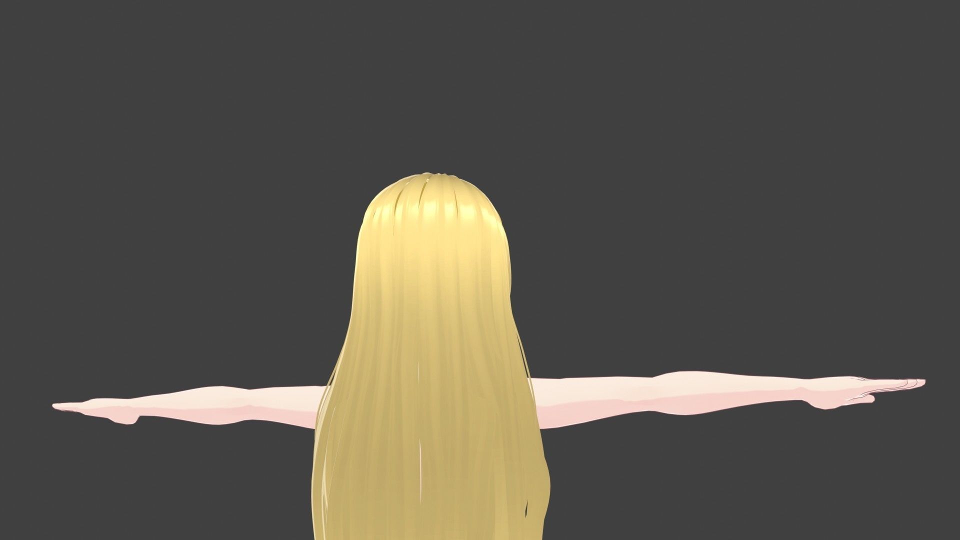 3D model T pose rigged model - Juliet Persia anime girl 3D model VR ...