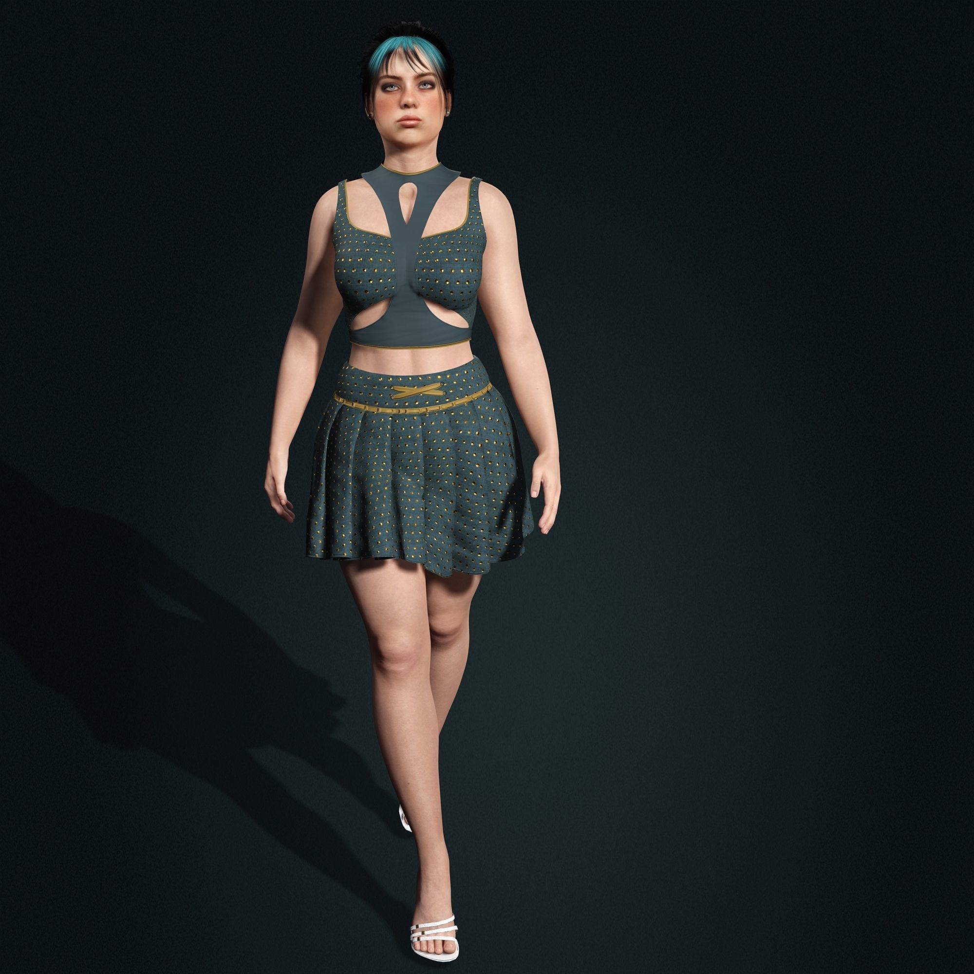 3D model billie Eilish 3D Model - Hyper Realistic VR / AR / low-poly ...