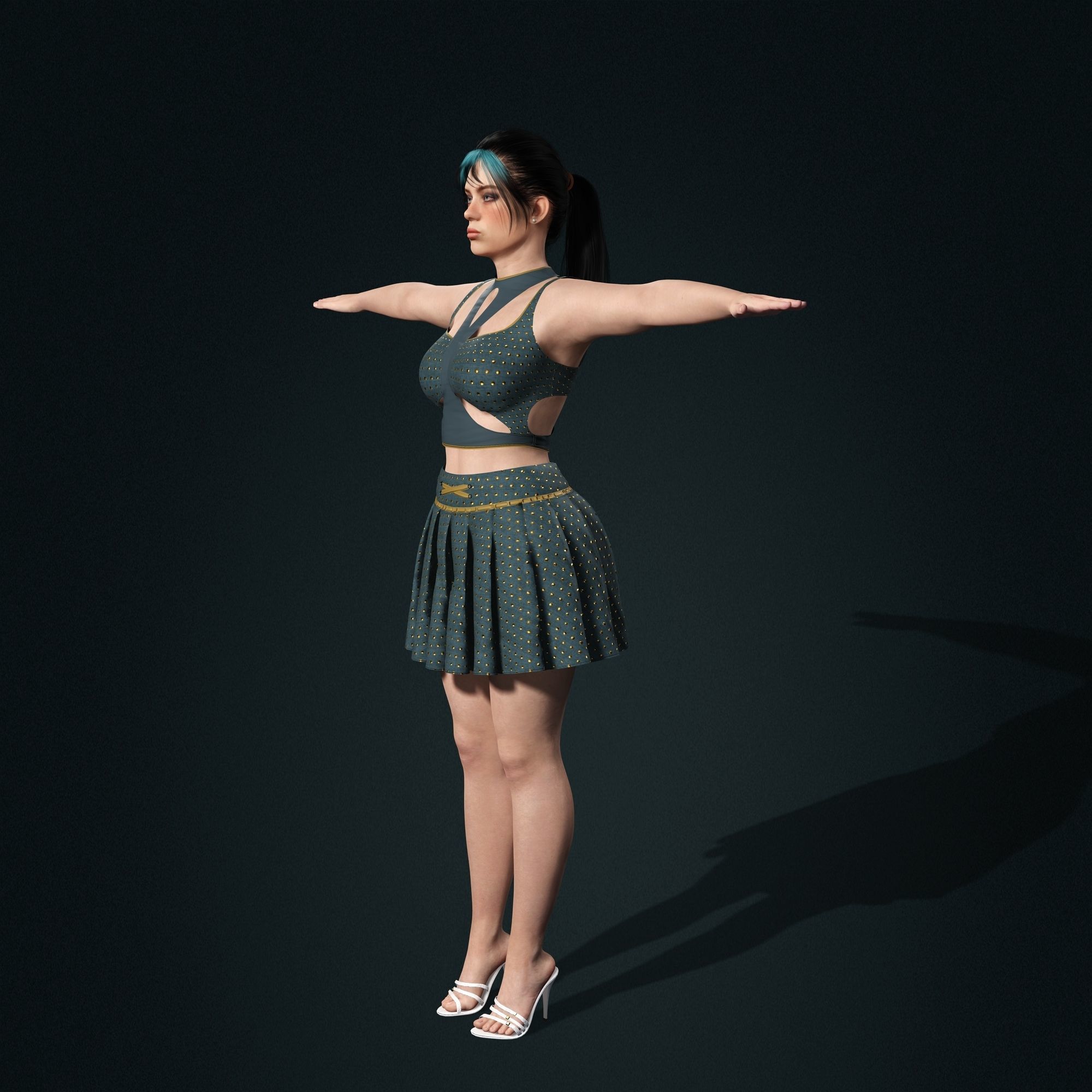 3D model billie Eilish 3D Model - Hyper Realistic VR / AR / low-poly ...