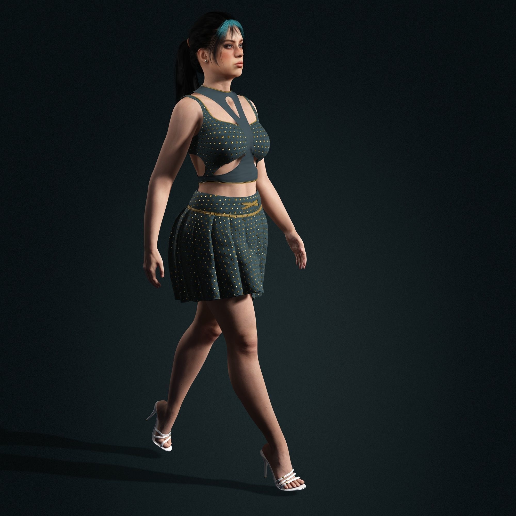 3D model billie Eilish 3D Model - Hyper Realistic VR / AR / low-poly ...