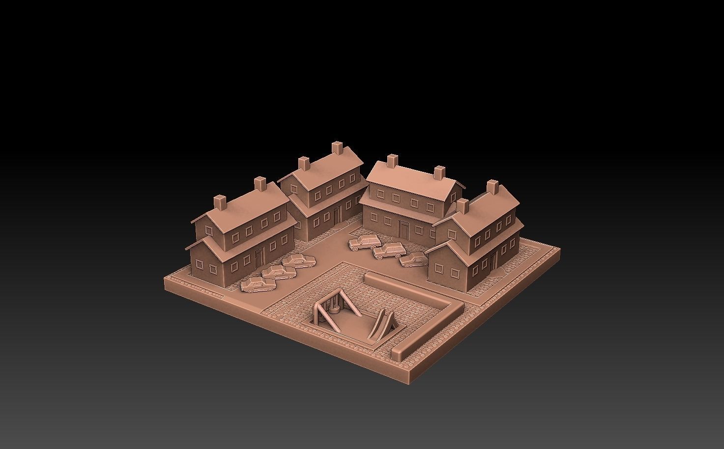 SimCity 2000 Dense Residential Buildings 3D model 3D printable | CGTrader