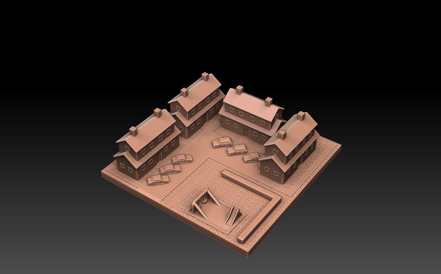 SimCity 2000 Dense Residential Buildings 3D model 3D printable | CGTrader
