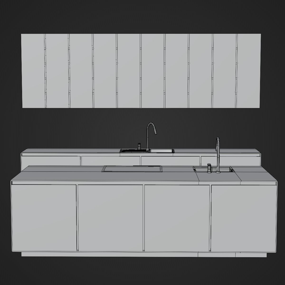 Modern Kitchen free 3D model | CGTrader