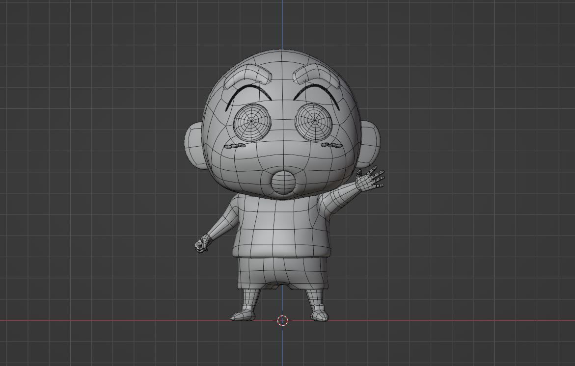 Shinchan - Crayon Shinchan 3D model rigged | CGTrader