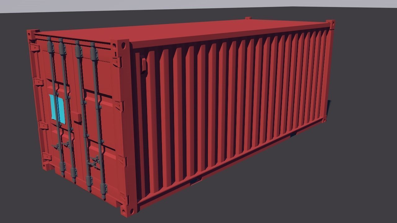 Shipping Container free VR / AR / low-poly 3D model | CGTrader